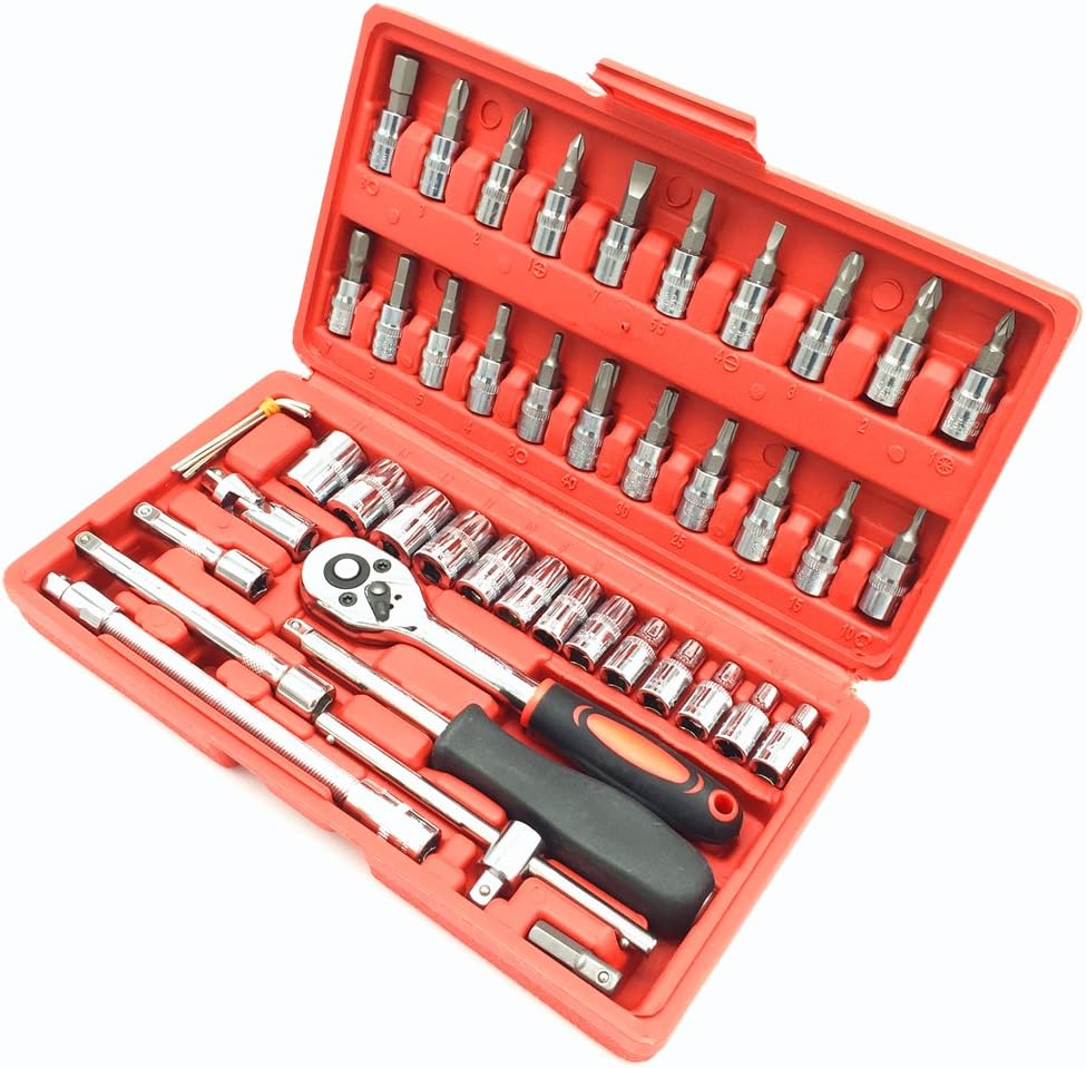 Amazon.com: FESTAR Patented Non-Slip Socket Set, 1/4-Inch Ratchet ...