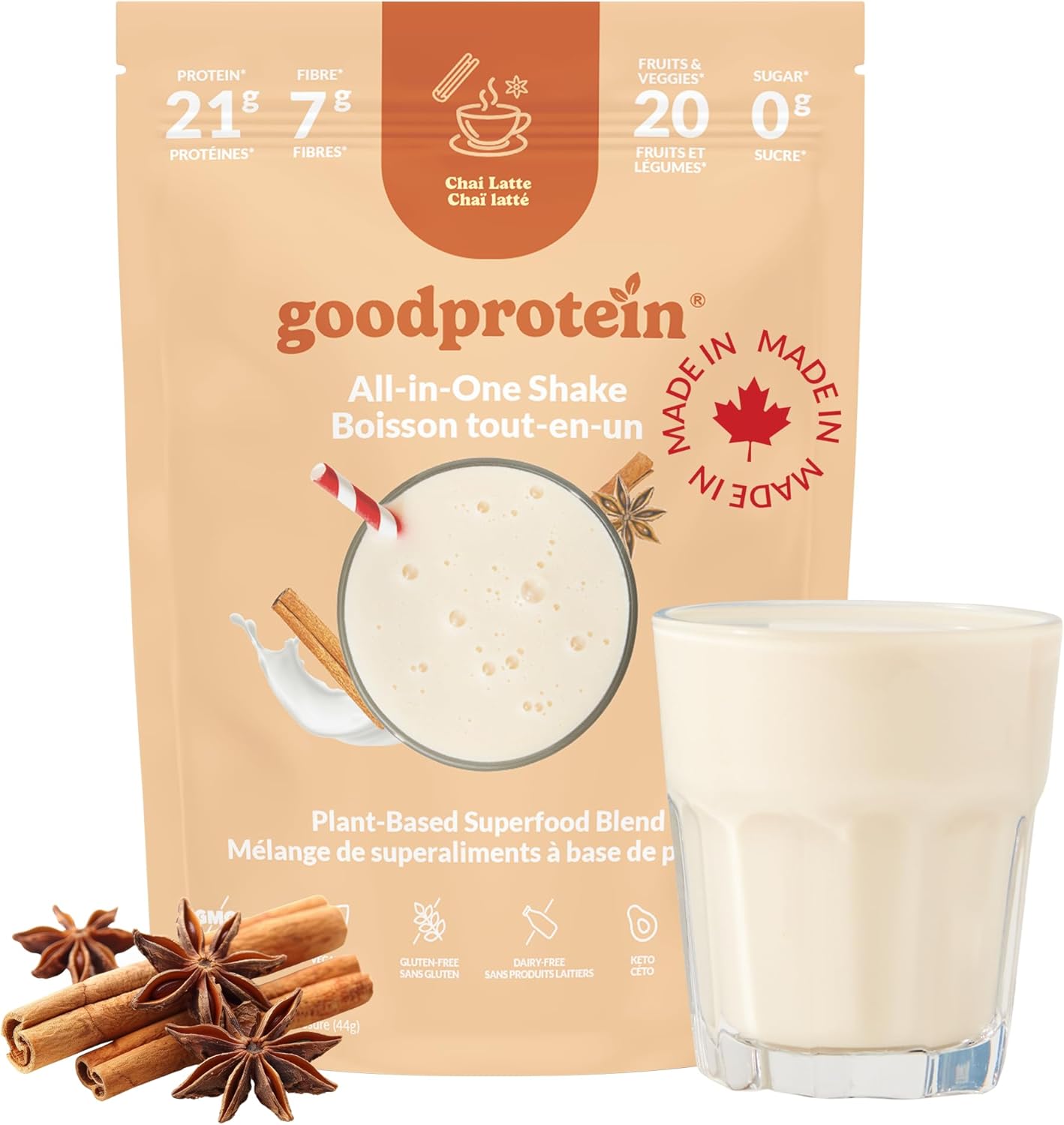 Good Protein Vegan Plant-based Protein Powder 100% Natural, Non-GMO ...