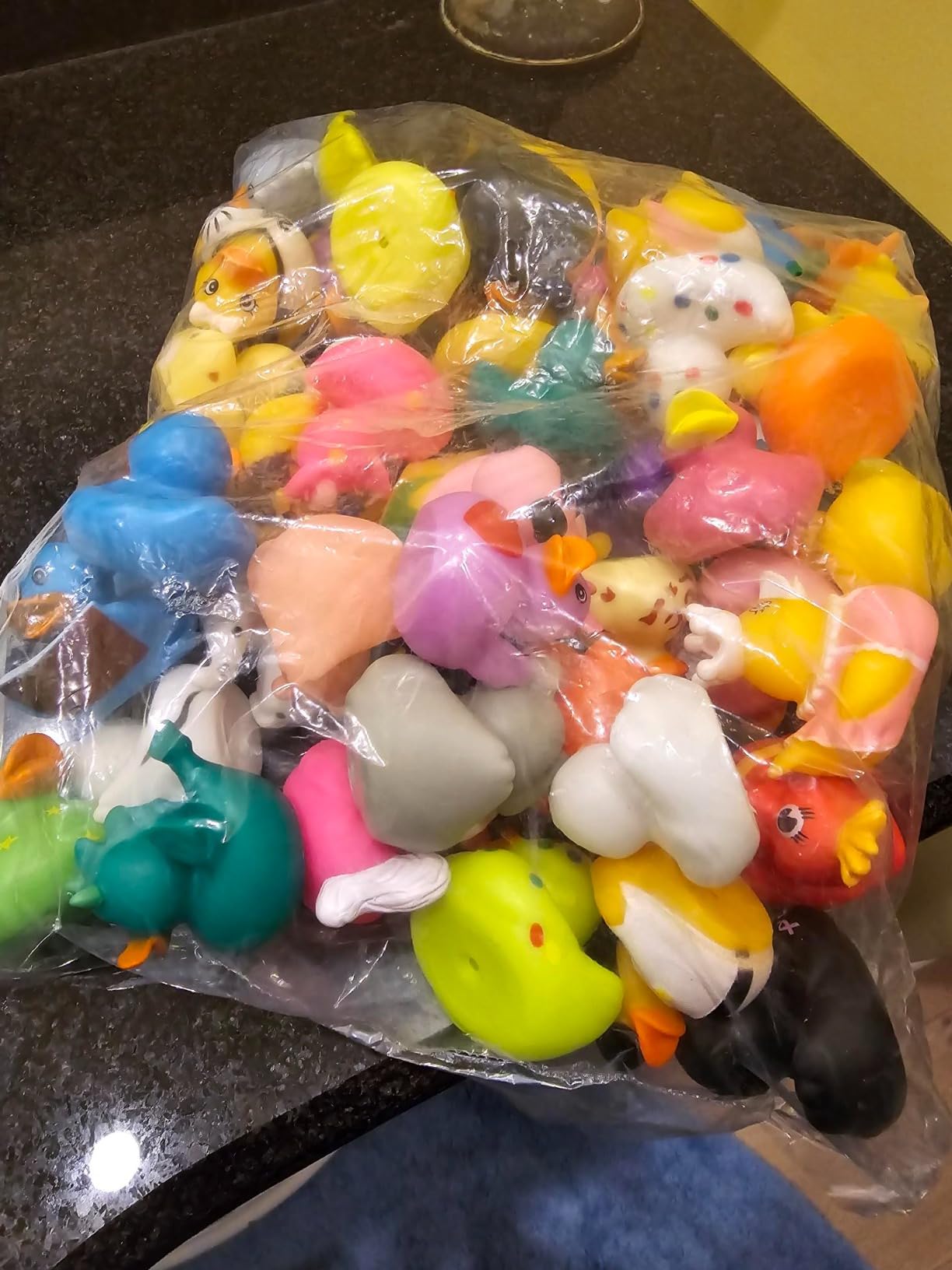 50 Pcs Assorted Ducks for Kids Rubber Duck Toy Cute Duck Bath Tub Pool ...