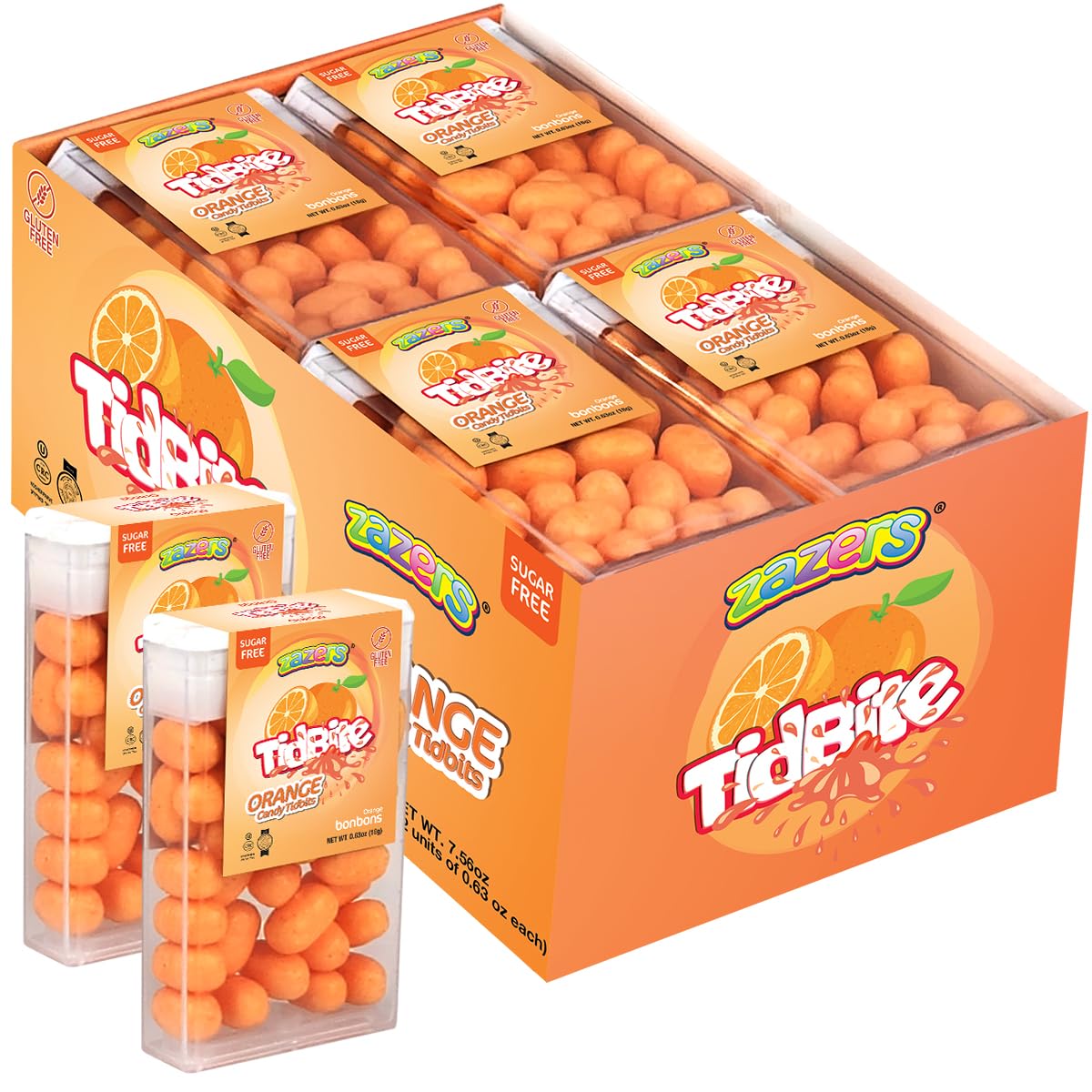 Amazon.com : TidBites Orange Flavored Mints, for on the go Refreshment ...