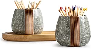 Amazon.com: Match Holder Set with Striker - Ceramic Matchstick ...