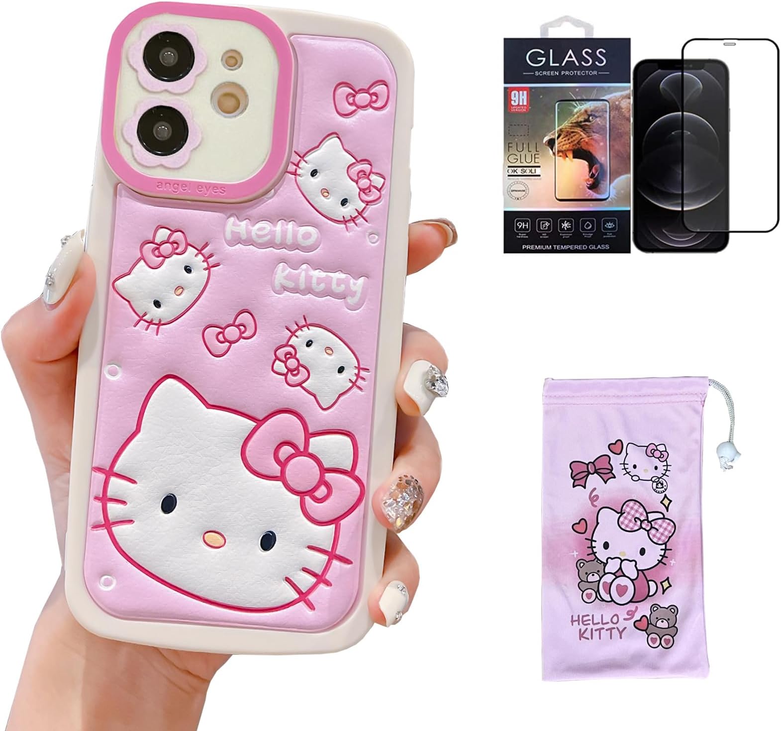 Amazon.com: PAWSEY Cute Case Clear Cartoon Kawaii Cat Compatible for ...