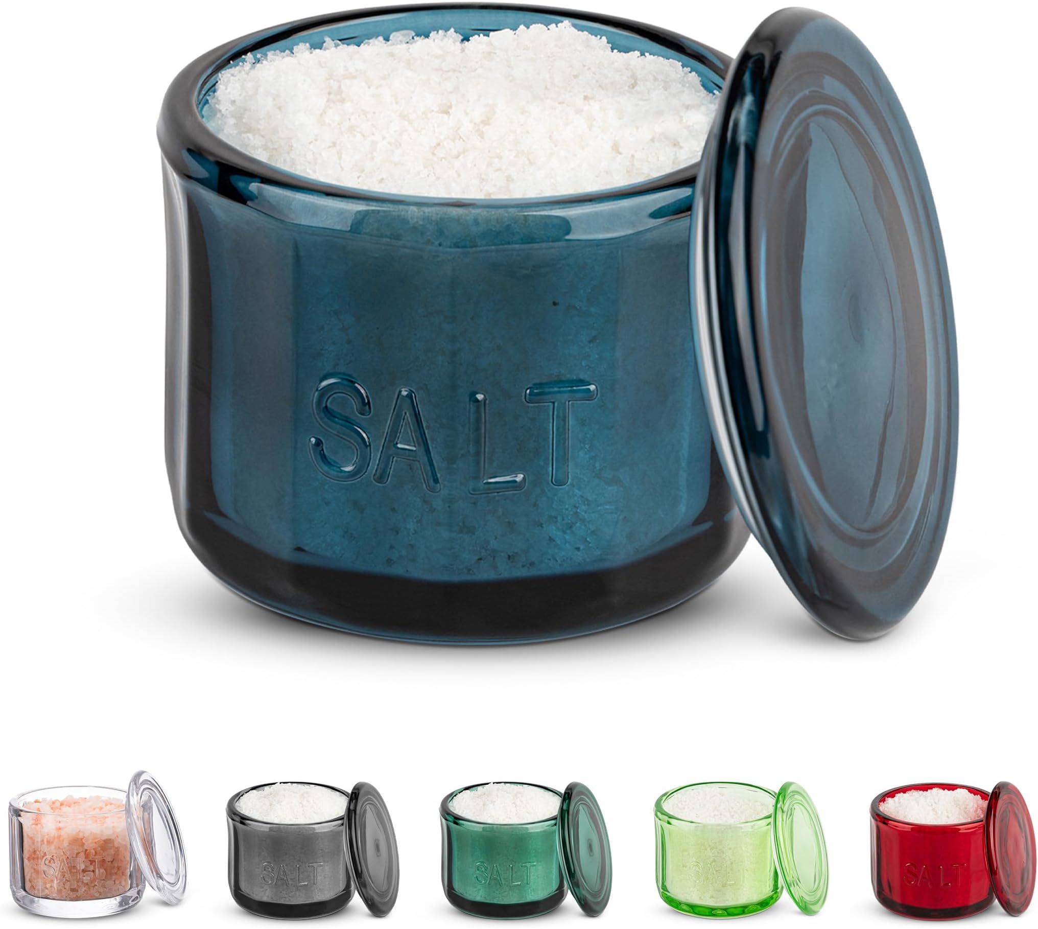 Amazon.com: Marble Salt Box Salt Cellar with Lid 4 FL OZ Salt Holder ...