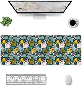 Amazon.com: Beach Palm Leaf Mouse Pad Large Gaming Mouse Mat with Anti ...