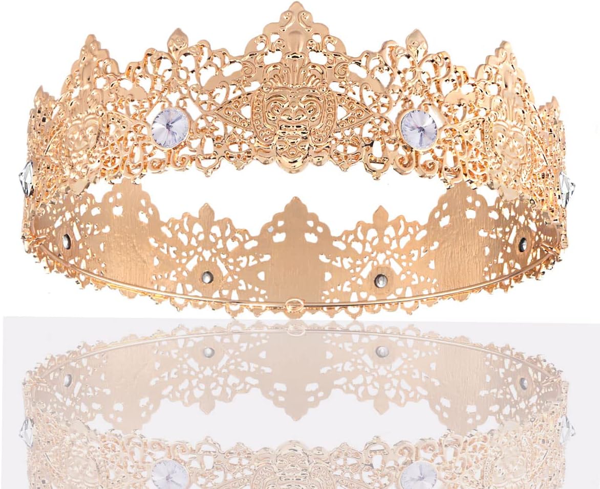 Amazon.com: King Crown, CIEHER King Crowns for Men Crystal Vintage ...