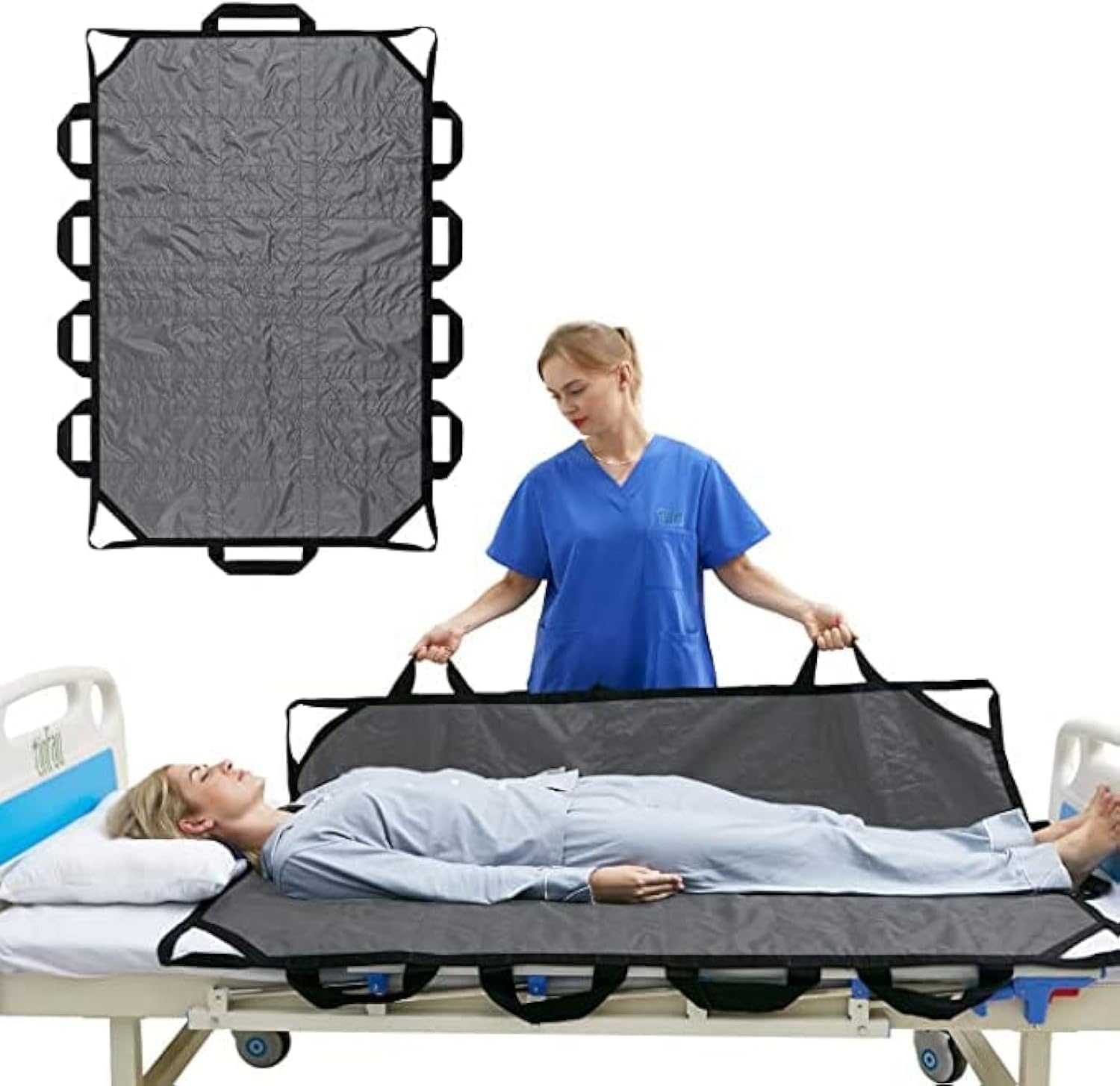 Amazon.com: Bed Positioning Pad with Reinforced Handle 70" X 40 ...
