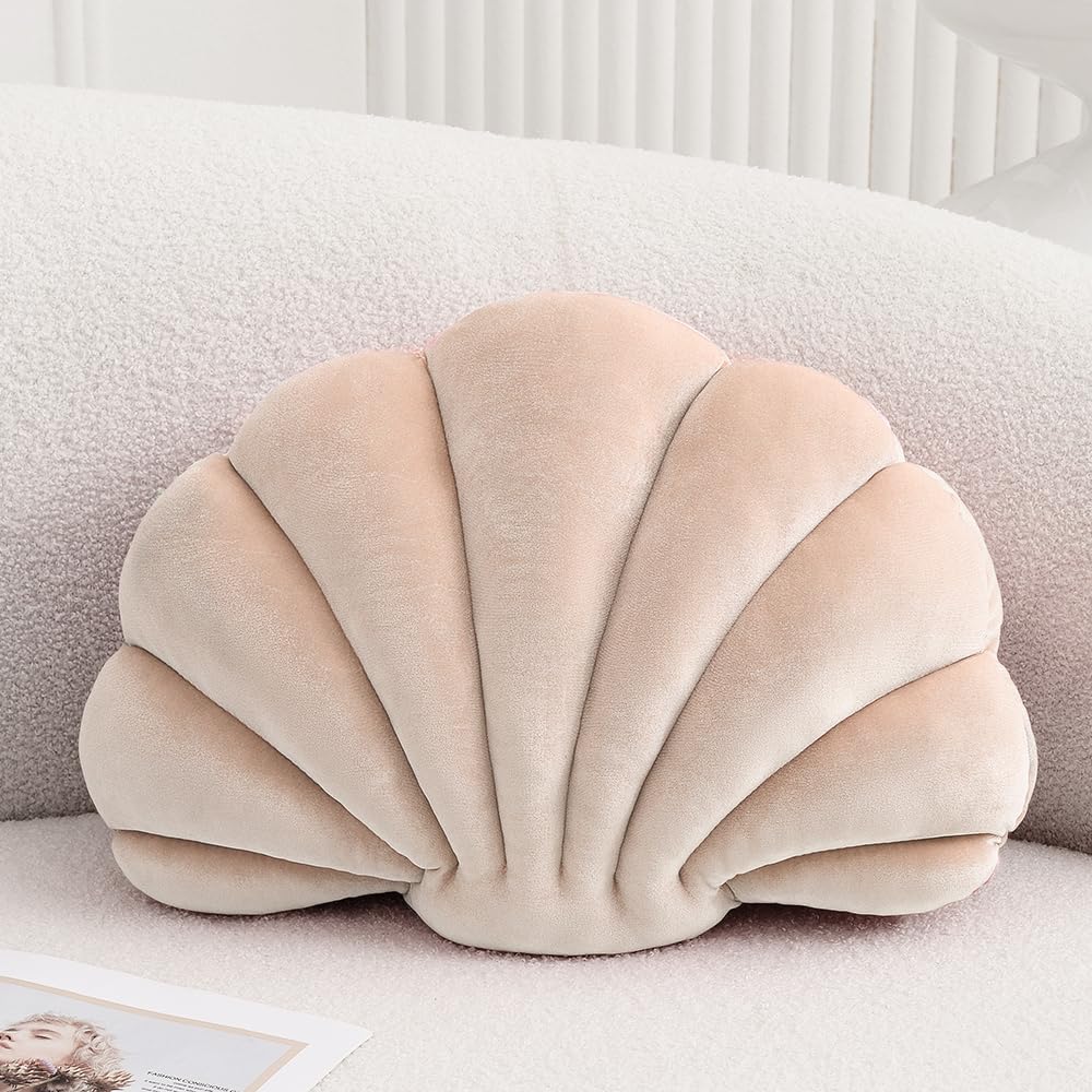 Amazon.com: XIAIJIA Seashell Decorative Pillow Shell Shaped Throw ...