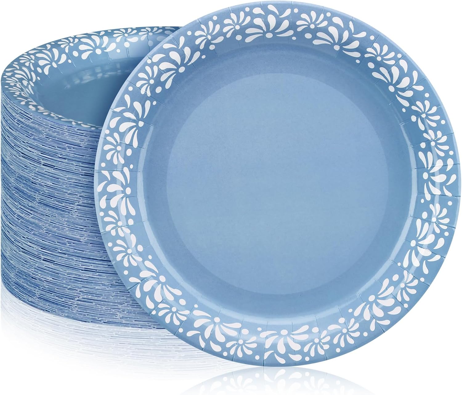 Amazon.com: Yungyan 100 Pcs 7 Inch Blue Platos De Barro Cielito Lindo ...