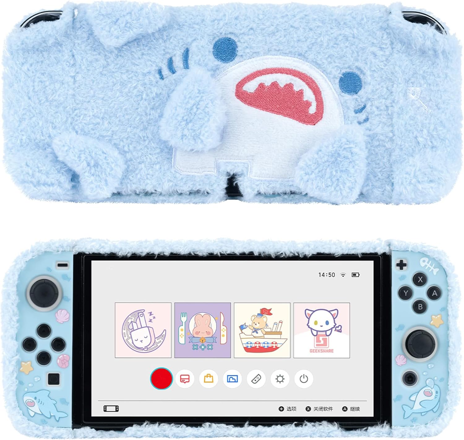 Amazon.com: GeekShare Cute Plush Protective Case Cover - Shock ...