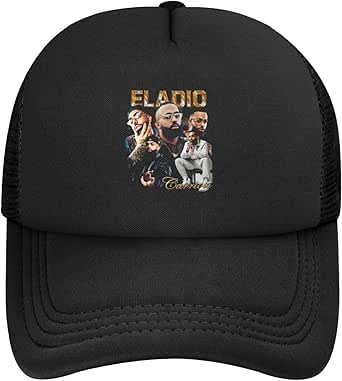 CUIODAO Eladio Rapper Carrion Singer Mesh Hats Baseball Cap Washed ...