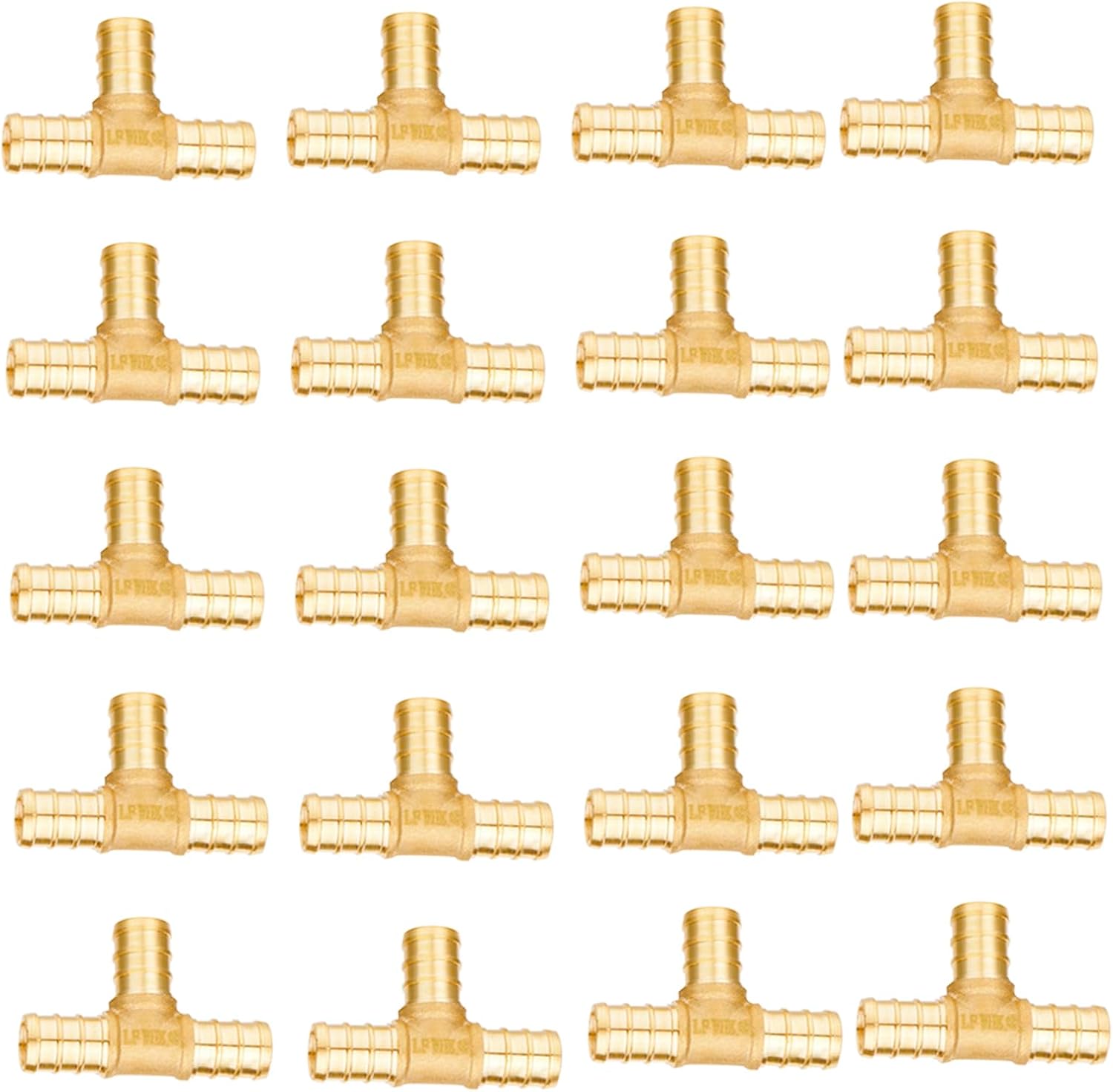 WHK 20 Pack 1/2 PEX Tee Fittings,Pex Tee 1/2 Inch Fittings Pex T ...