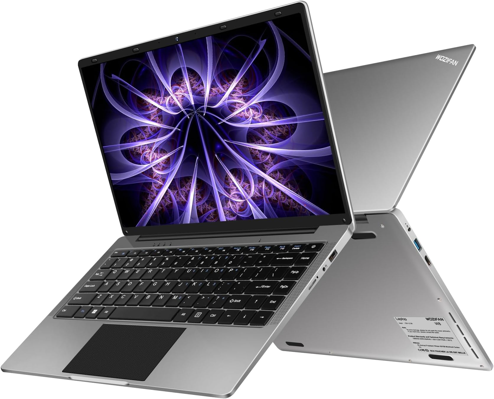 WOZIFAN Win 11 Laptop 14 zoll 6GB RAM 256GB SSD Unterstützung 1TB SSD ...
