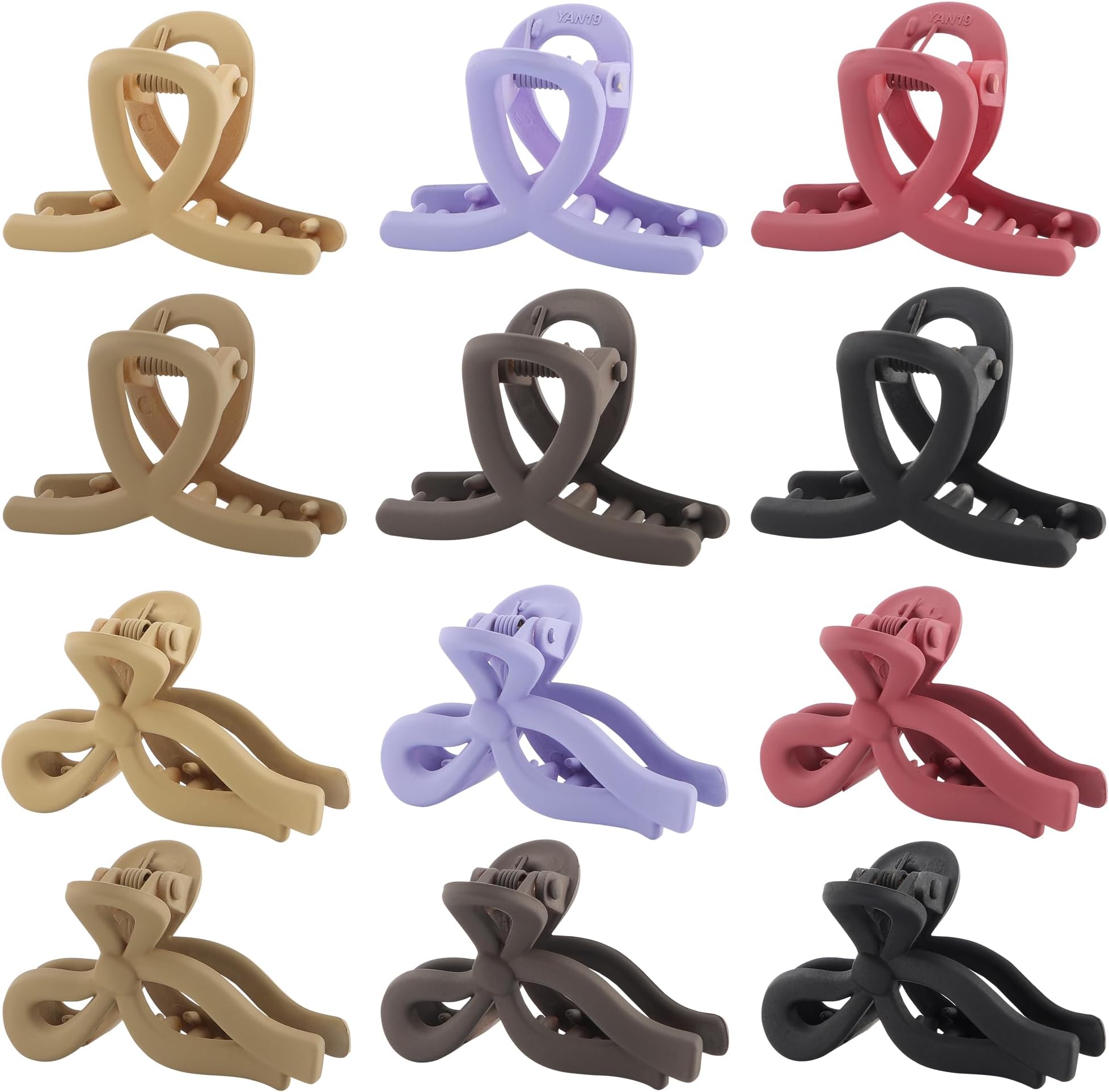 Amazon.com : 12 Pcs Matte Small Hair Clips Mini Hair Clips for Women ...