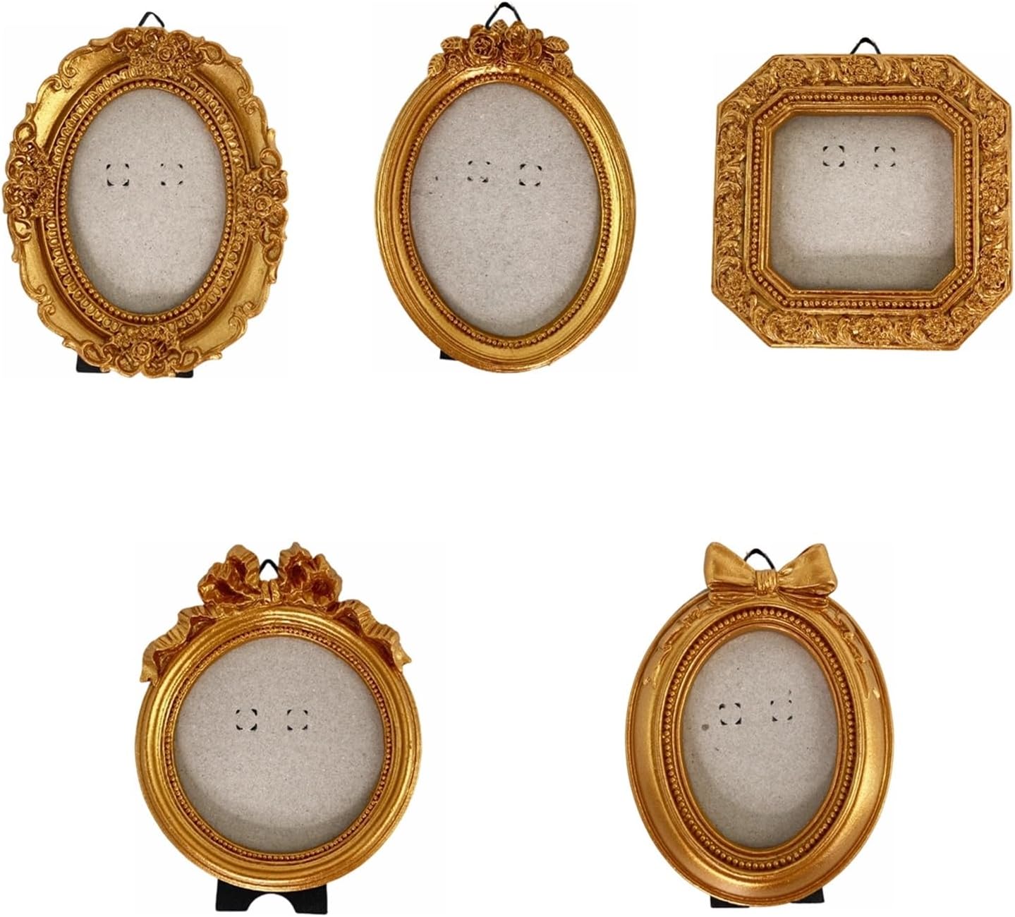 Amazon.com - Wokuaile 5 Pcs Miniature Picture Frames Antique Small ...