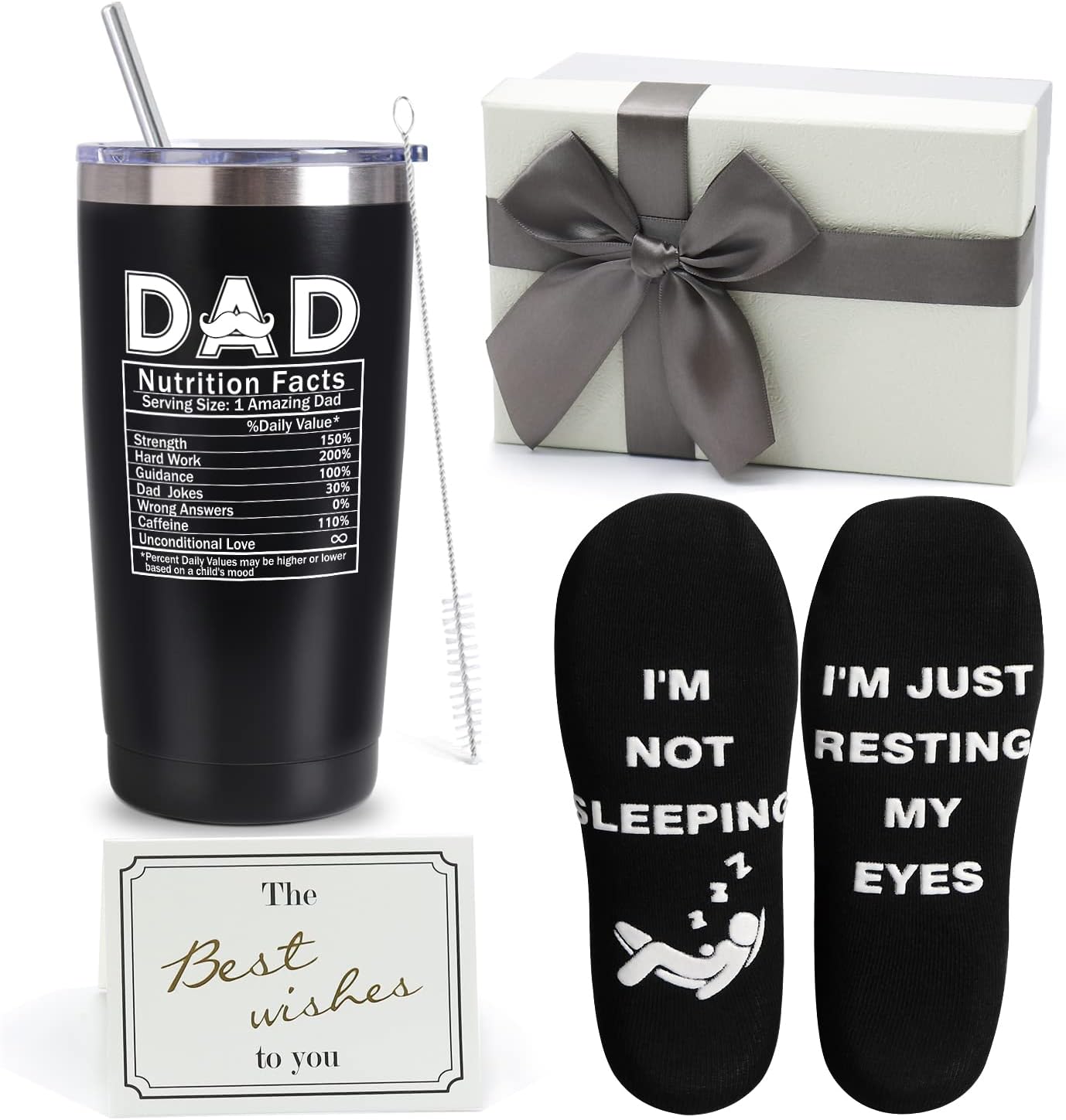 Amazon.com | Kolewo4ever 9 Pieces Dad Gift Set Best Dad Gifts Christmas ...