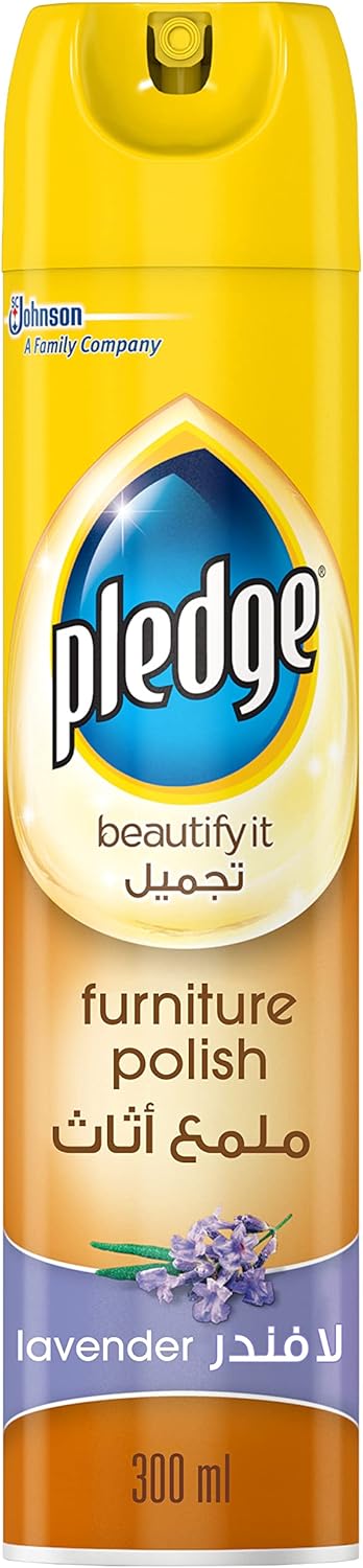 Pledge Beautify It Furniture Polish Spray, Lavender Scent, Gently ...