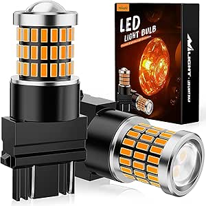 Amazon.com: Nilight 3157 LED Bulb 2PCS 57LED Amber Yellow 3156 3056 ...