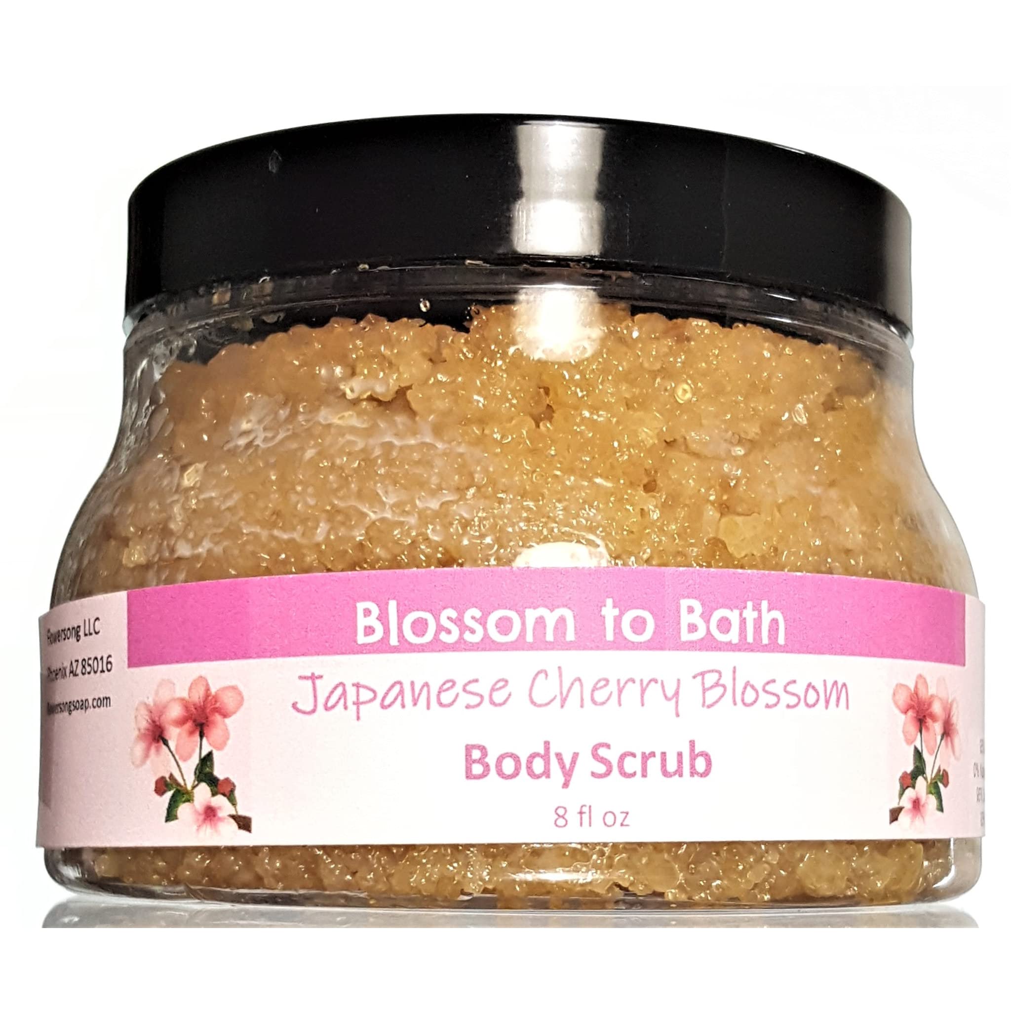 Amazon.com: Japanese Cherry Blossom Body Scrub (8 Ounce) - Phthalate ...