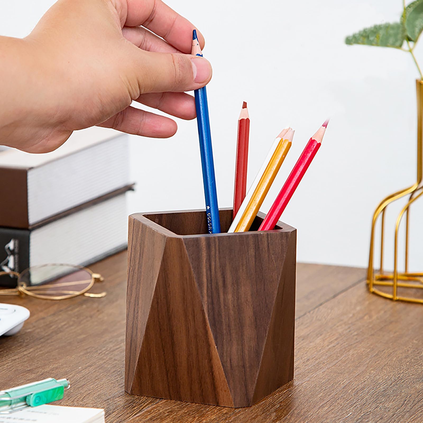 Wooden Pencil Pots