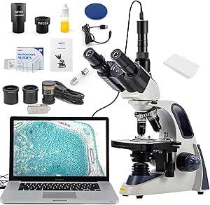 SWIFT SW380T Trinocular Microscope 40-2500X Magnification Boiling Pot ...