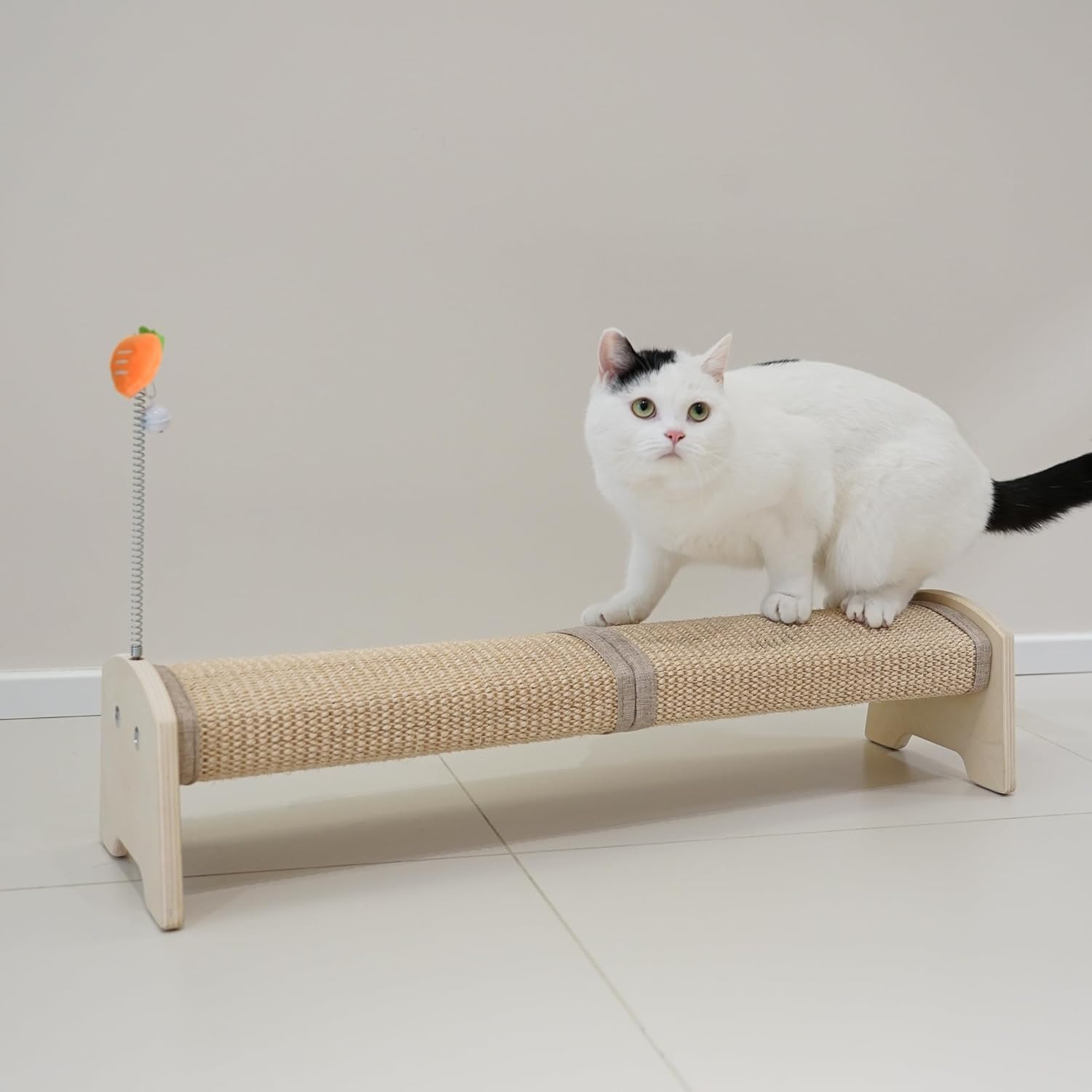 Amazon.com : PETKARAY Horizontal Scratching Post, 30" Sisal Cat Scratch ...