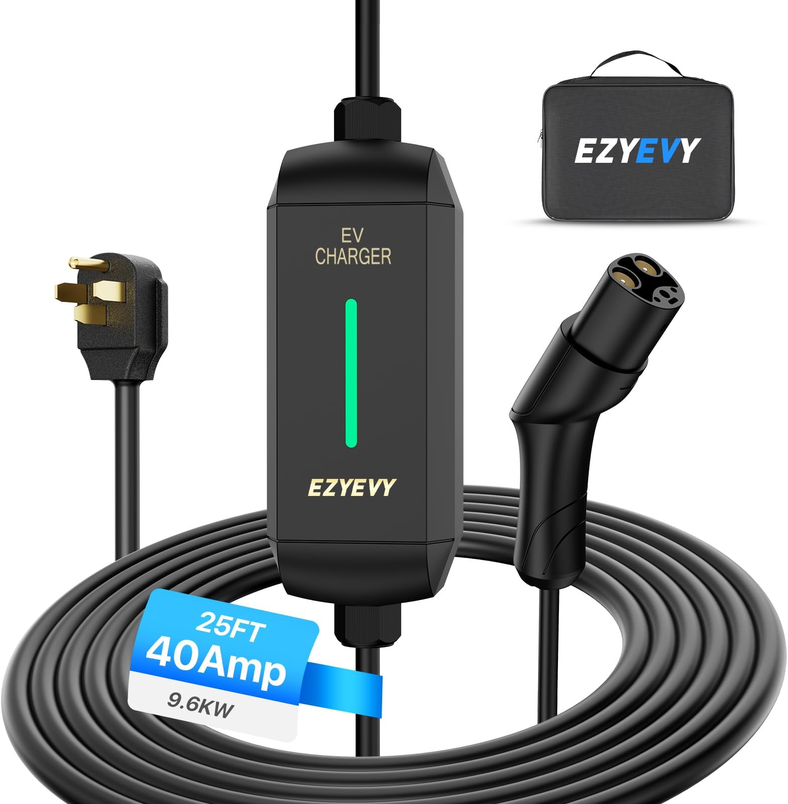 Amazon.com: TELGEOOT Level 2 EV Charger 48Amp, Indoor/Outdoor Electric Car Charger EVSE SAE ...