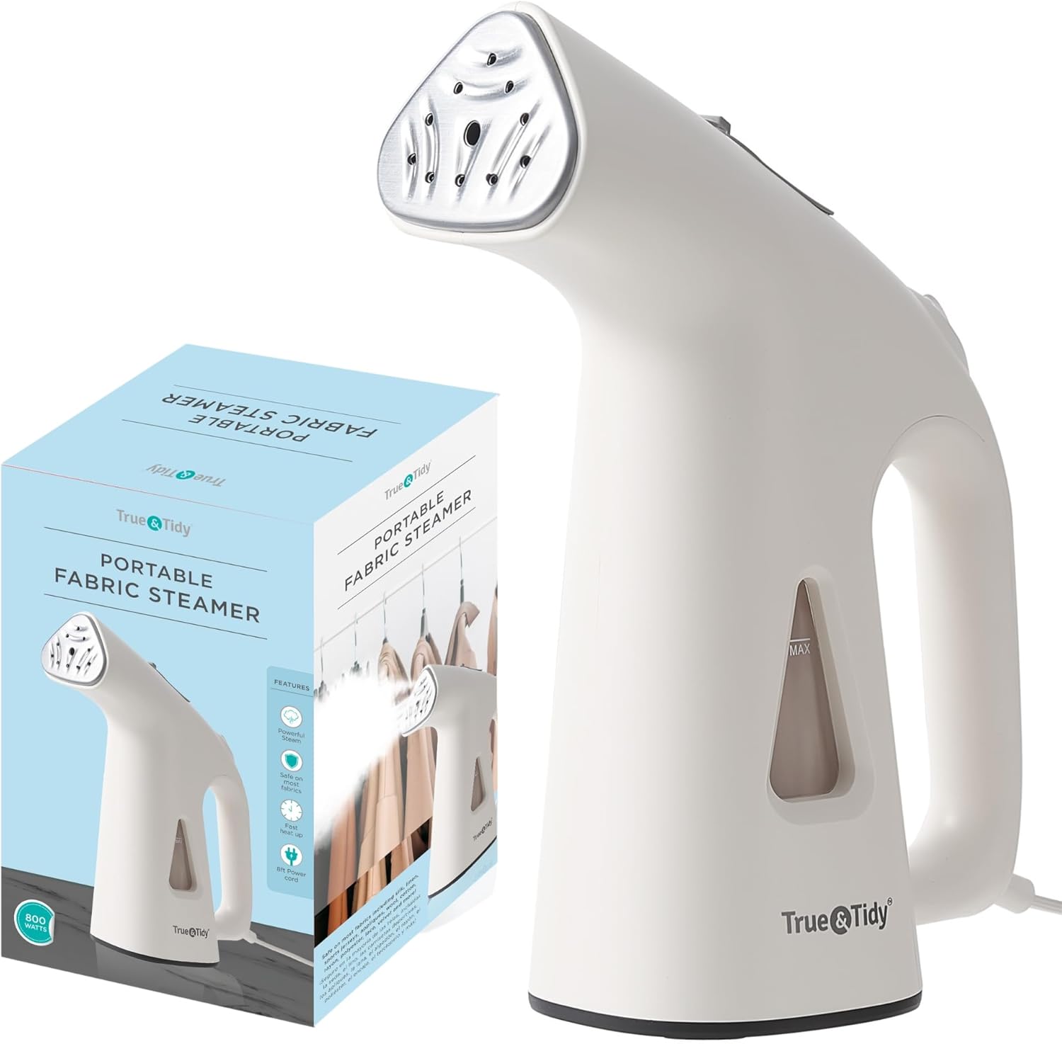 Amazon.com: True & Tidy® Steamer for Clothes, Portable Handheld Garment ...