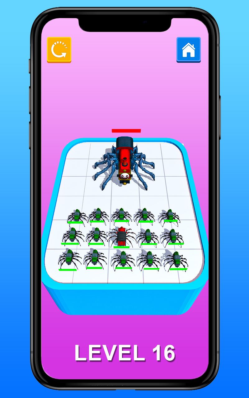 Merge Spider Train Monster Battle Master: Mutant Scary Monsters Fusion ...