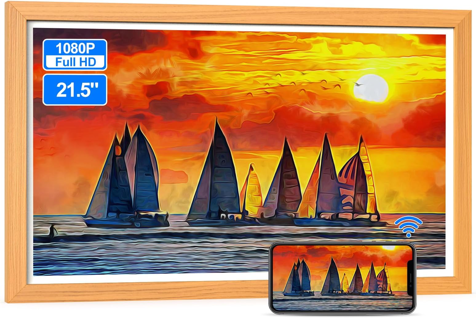 Amazon.com : Large Digital Picture Frame Smart Digital Photo Frame - 21 ...