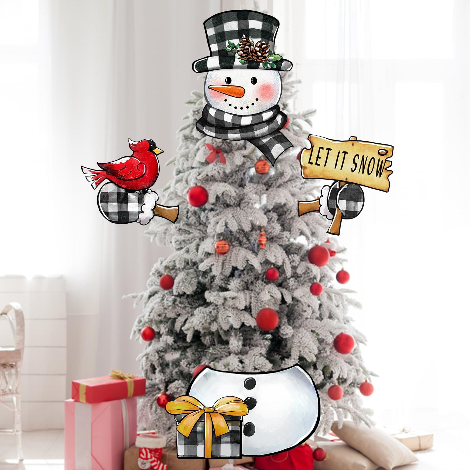 Amazon.com: Honey and Me Believe Snowman Tree Topper : Home & Kitchen