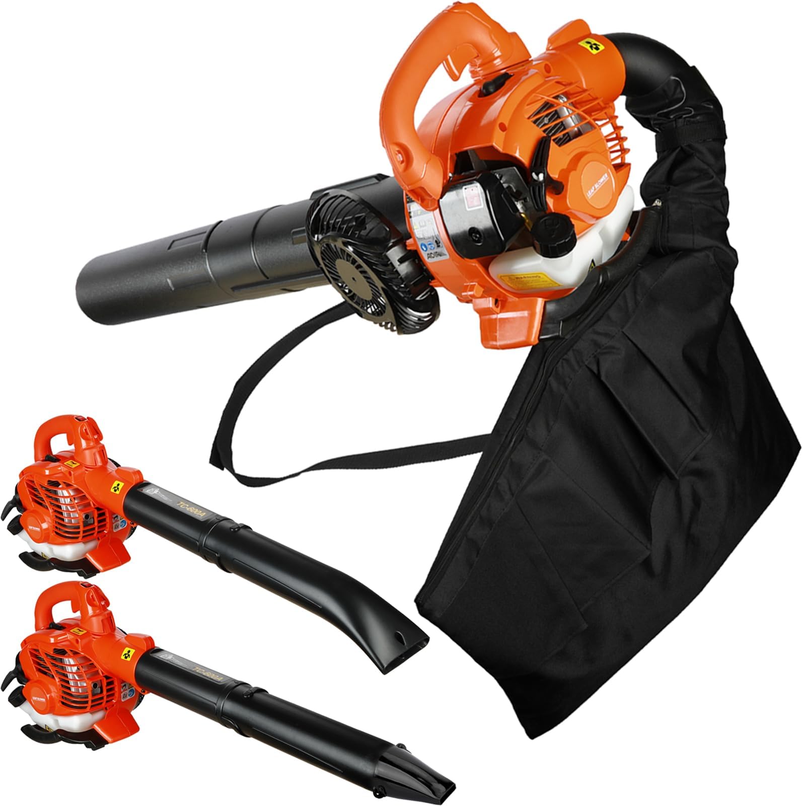 Amazon.com: Gas Leaf Blower, Leaf Vacuum and Mulcher with Bag 3 in 1 ...