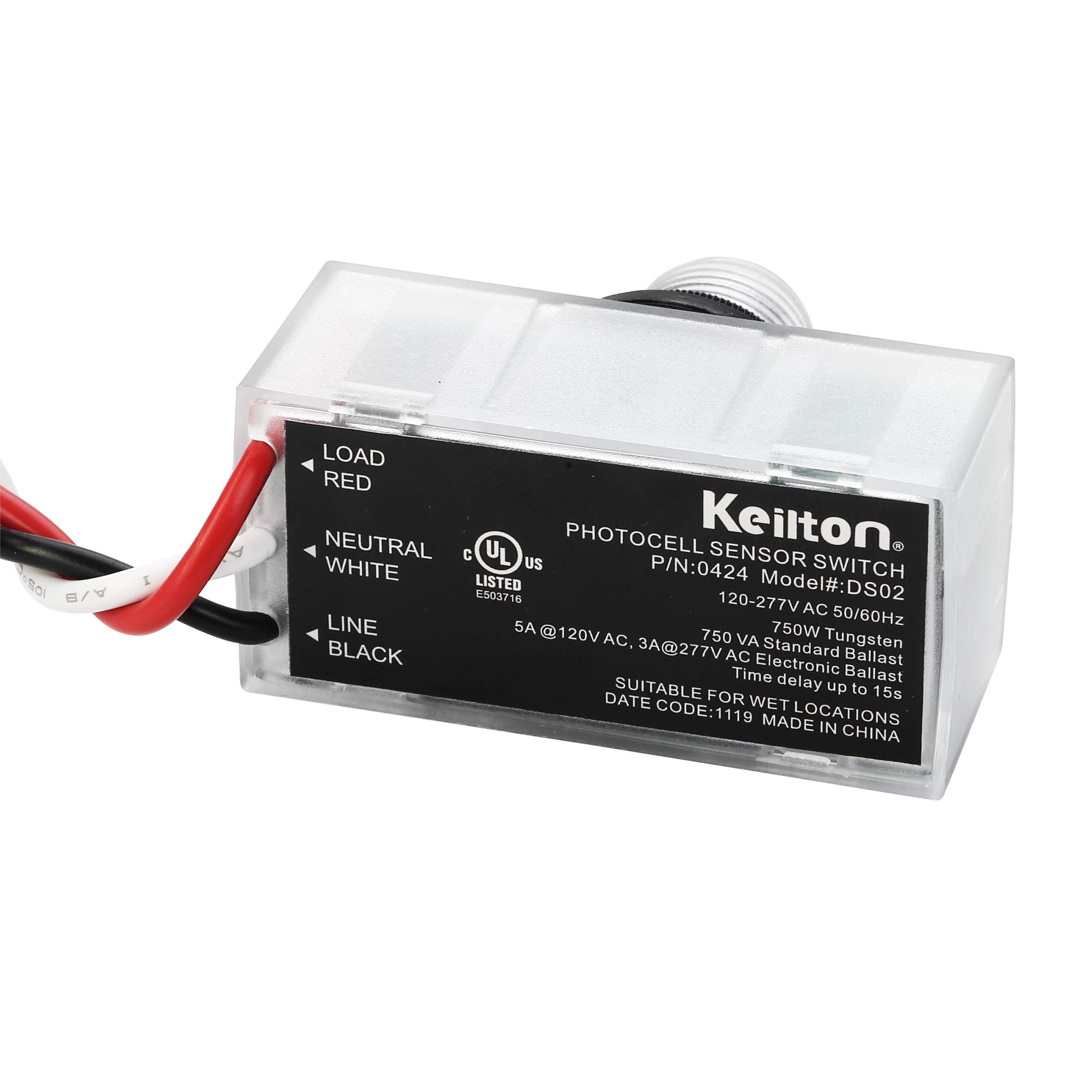 Snapklik.com : Keilton 120-277V AC Dusk To Dawn Photocell Light Sensor ...