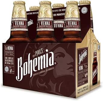 Bohemia Cerveza Oscura Botella 6x355ml, 6x355ml : Amazon.com.mx ...