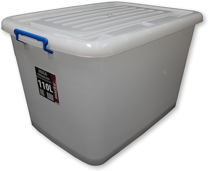 Plastik Aufbewahrungsbox 110 l Mit Rollen Und Klippdeckel 8 St ck Amazon de B robedarf plastik-aufbewahrungsbox-110-l-mit-rollen-und-klippdeckel-8-st-ck-amazon-de-b-robedarf