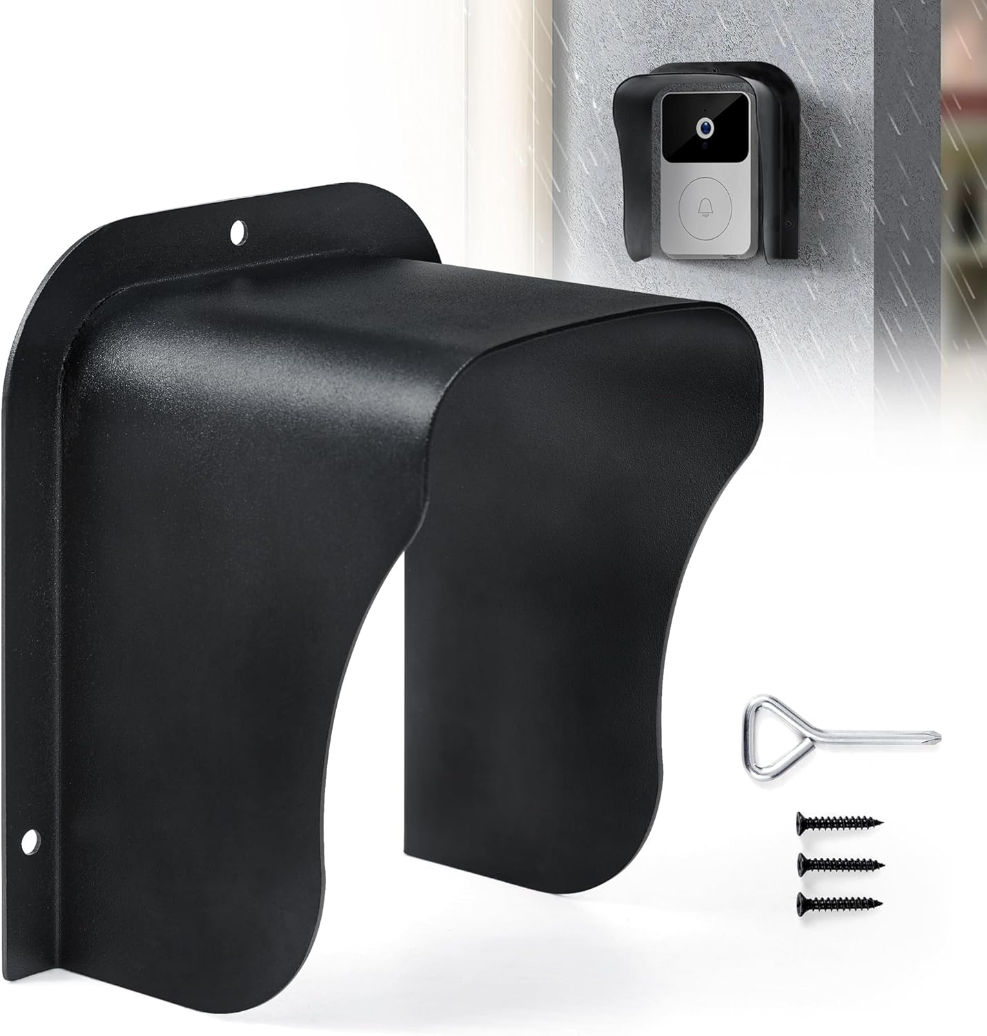 Ring Doorbell Cover Weatherproof, Large Metal Ring Doorbell Protector ...