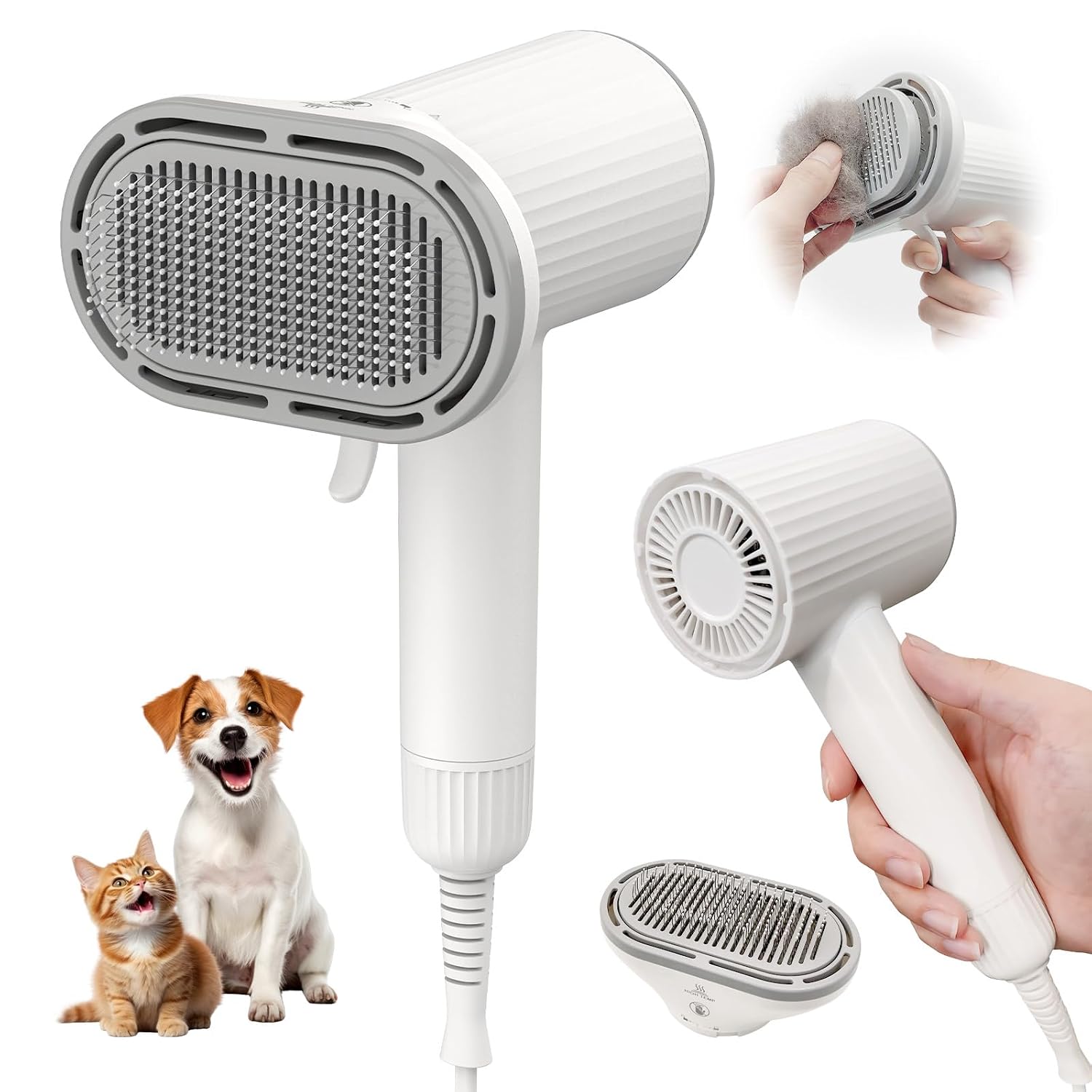 Amazon.com: Dog Hair Dryer, Professional 2-in-1 Pet Hair Dryer ...