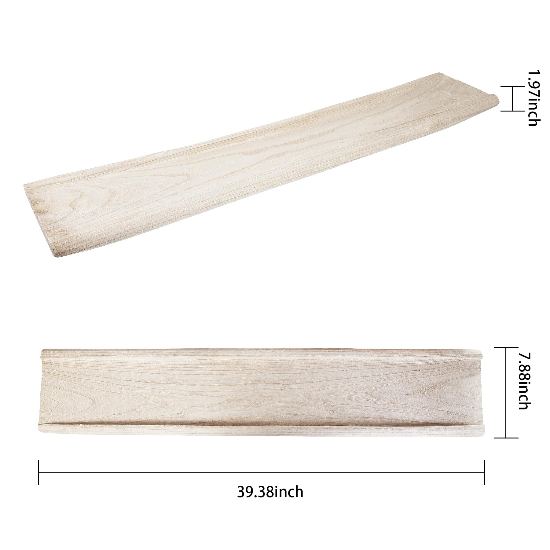 TORMAYS HOME 39.5Inch Long Wood Dough Bowls Large,Natural Wooden Dough ...