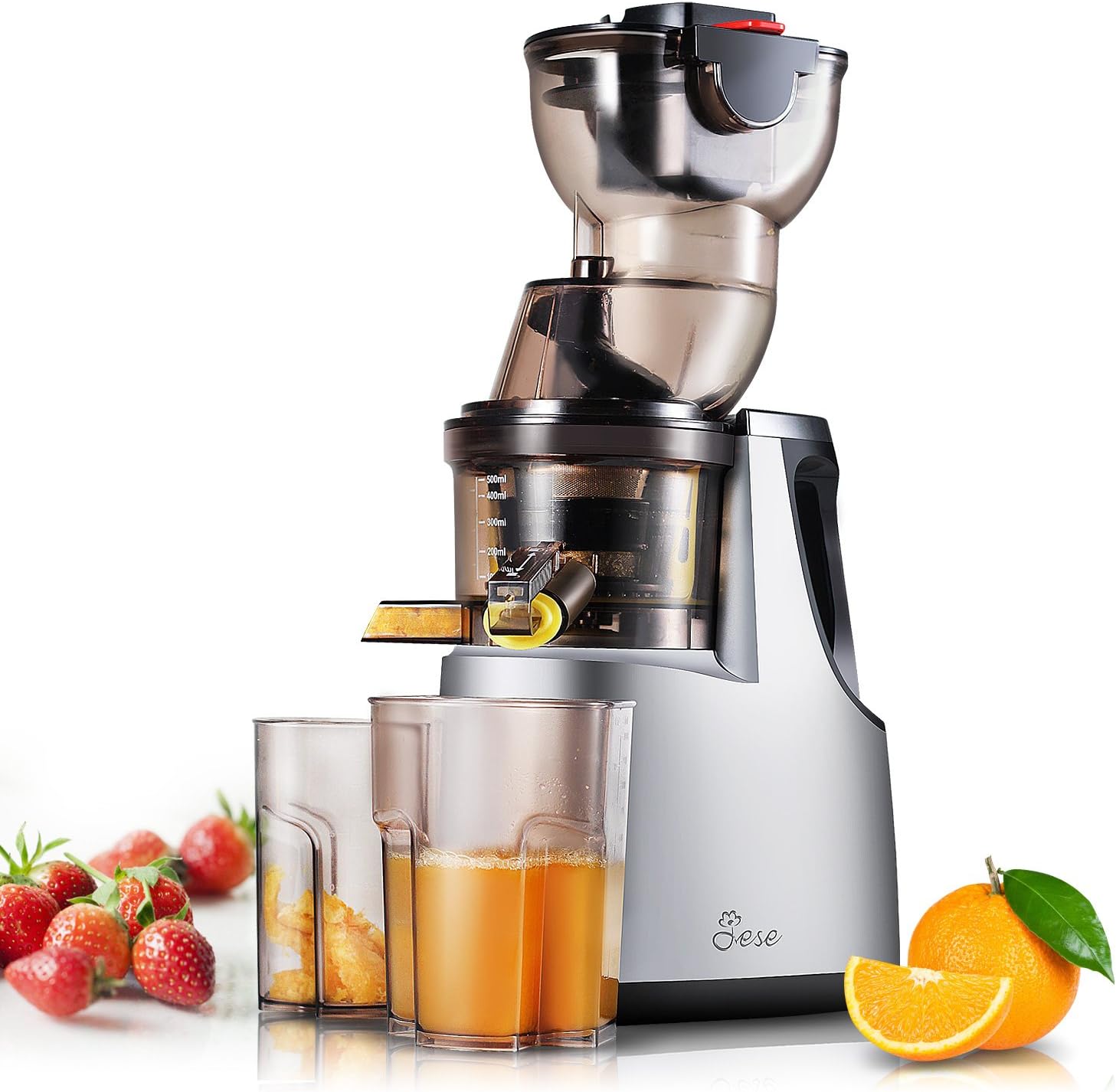 Amazon.com: Slow Masticating Juicer, Jese 37RPMs Cold Press Juice ...