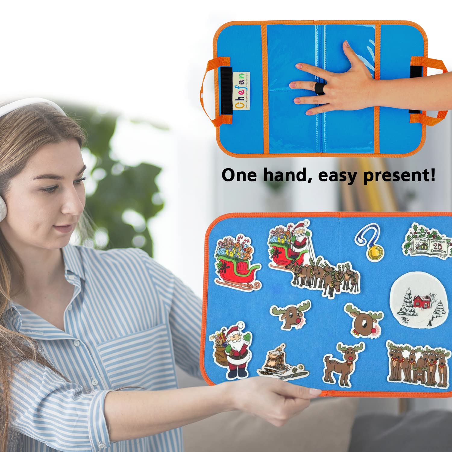 Snapklik.com : 4 Pack Christmas Felt Board Story Set, A Christmas Carol ...