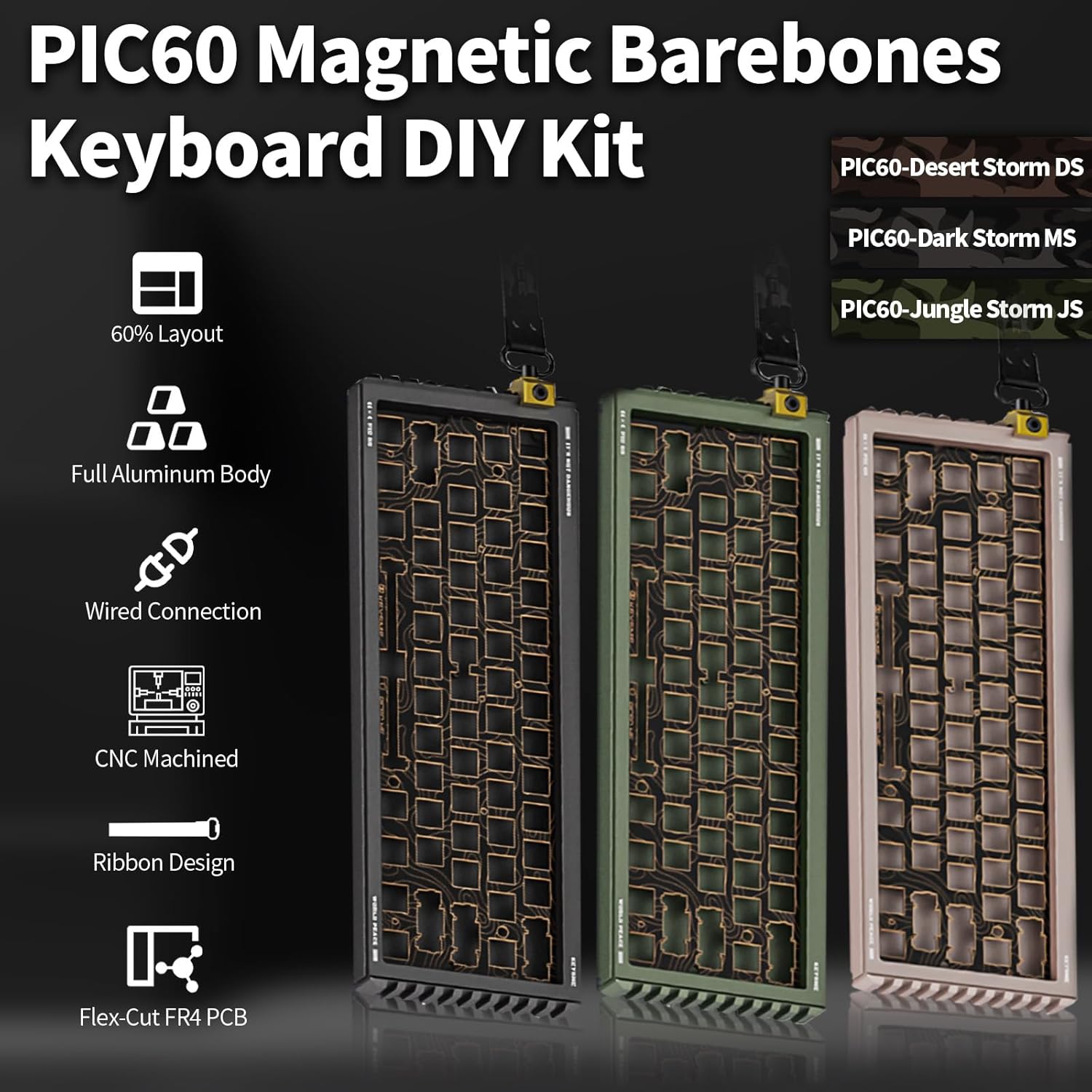 KEYSME GT60 Pro Aluminum Barebones Keyboard Case Instruction Manual