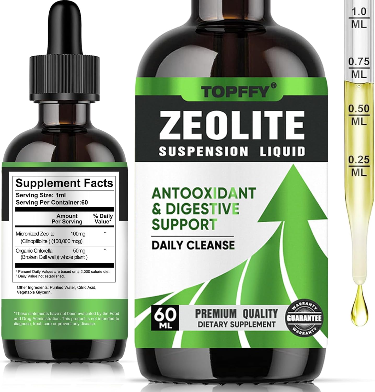 Zeolite Detox Drops for Daily Cleansing, Immune & Gut Support, Natural ...