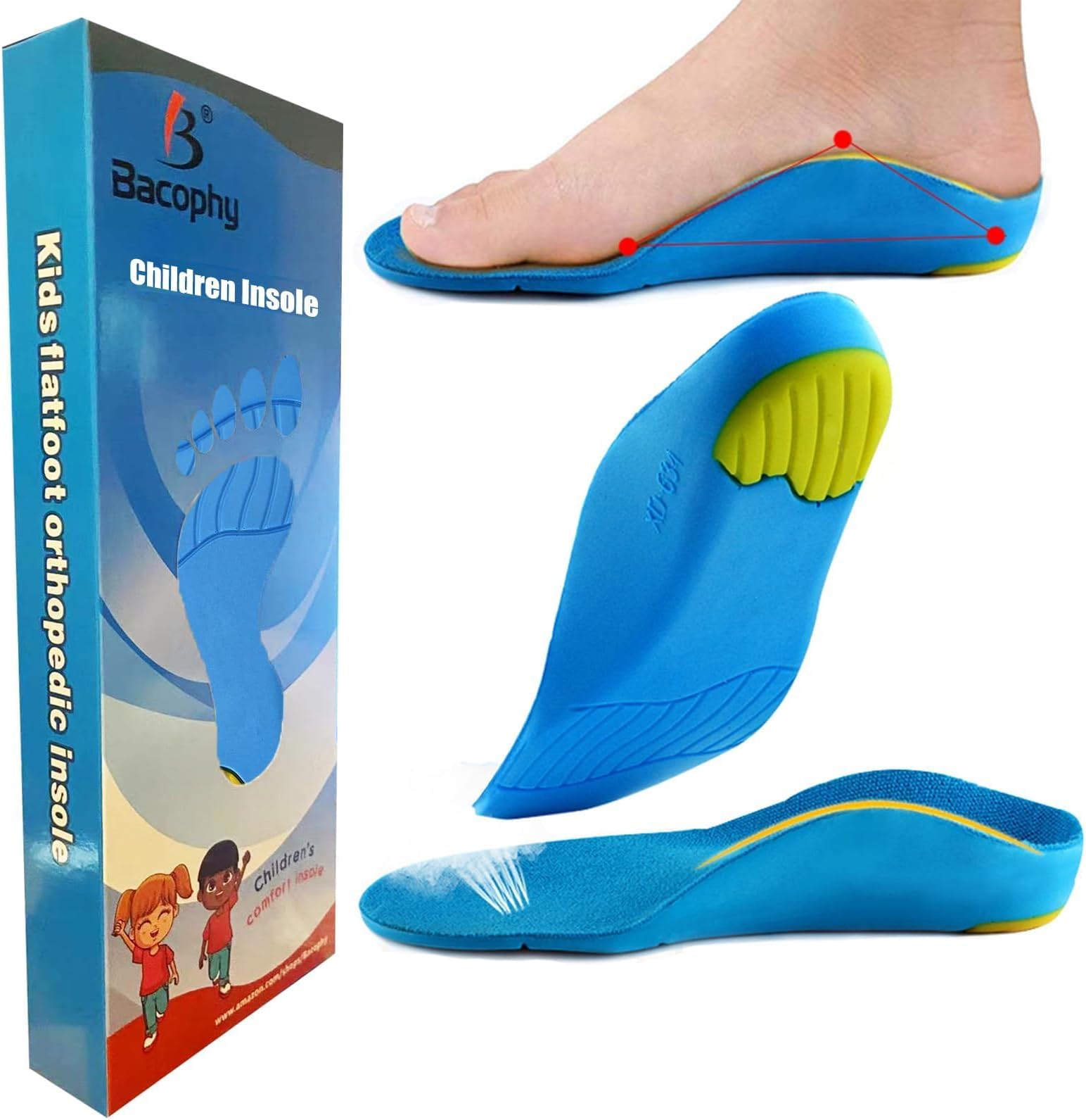 Amazon.com: KidSole 3/4 Reinforced High Arch Support Children's ...