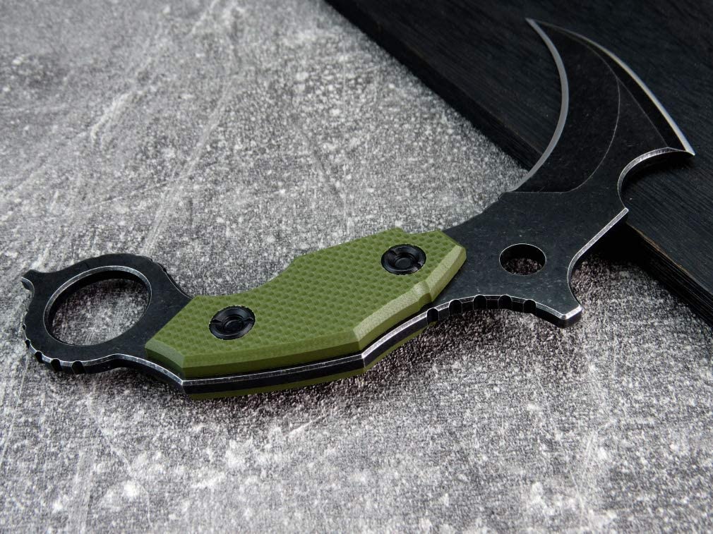 Snapklik.com : Ccanku C1699 Fixed Blade Knives 9.8 Inch D2 Blade Steel ...