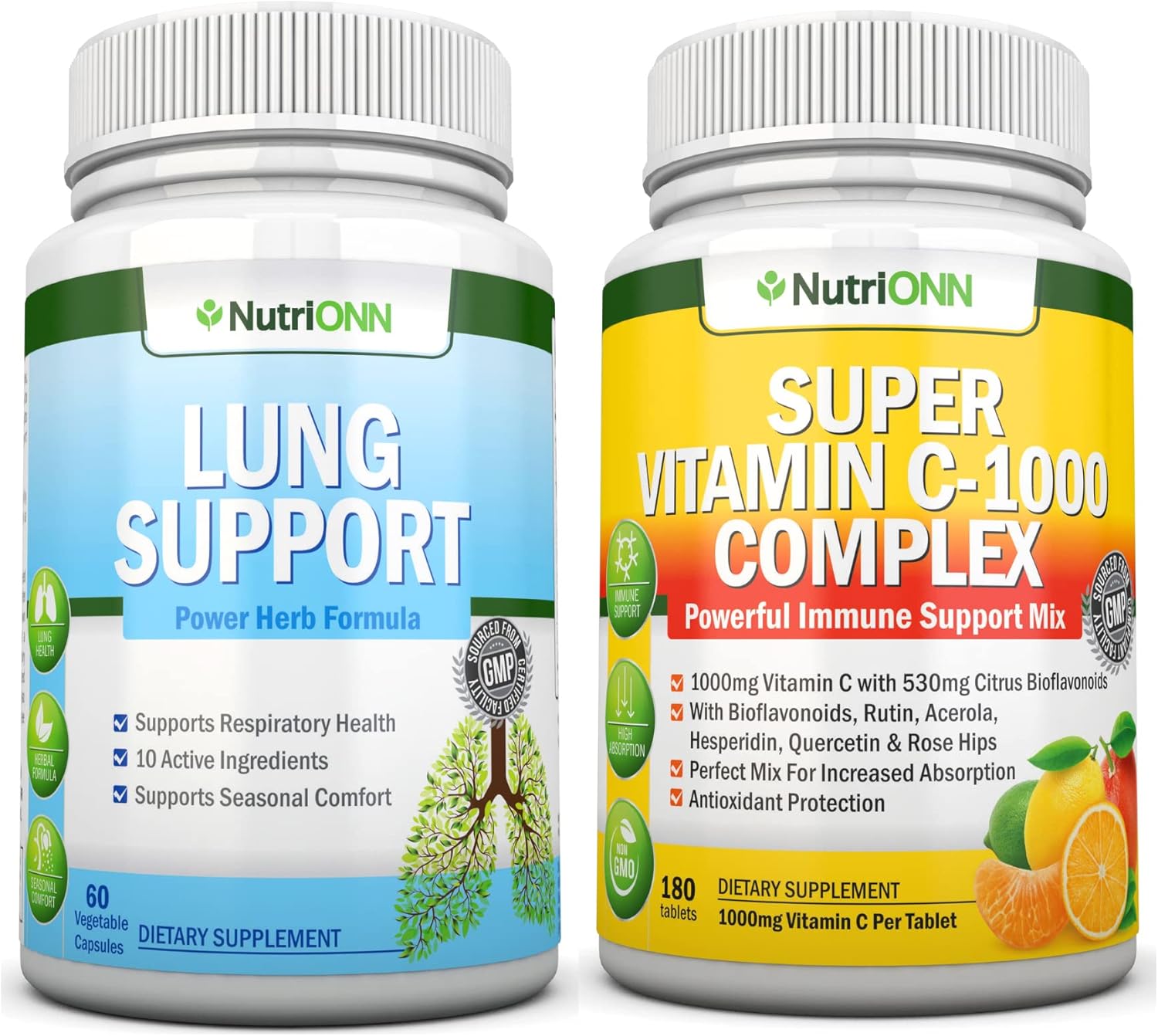 Amazon.com: NutriONN Lung Cleanse Capsules Super Vitamin C Complex ...