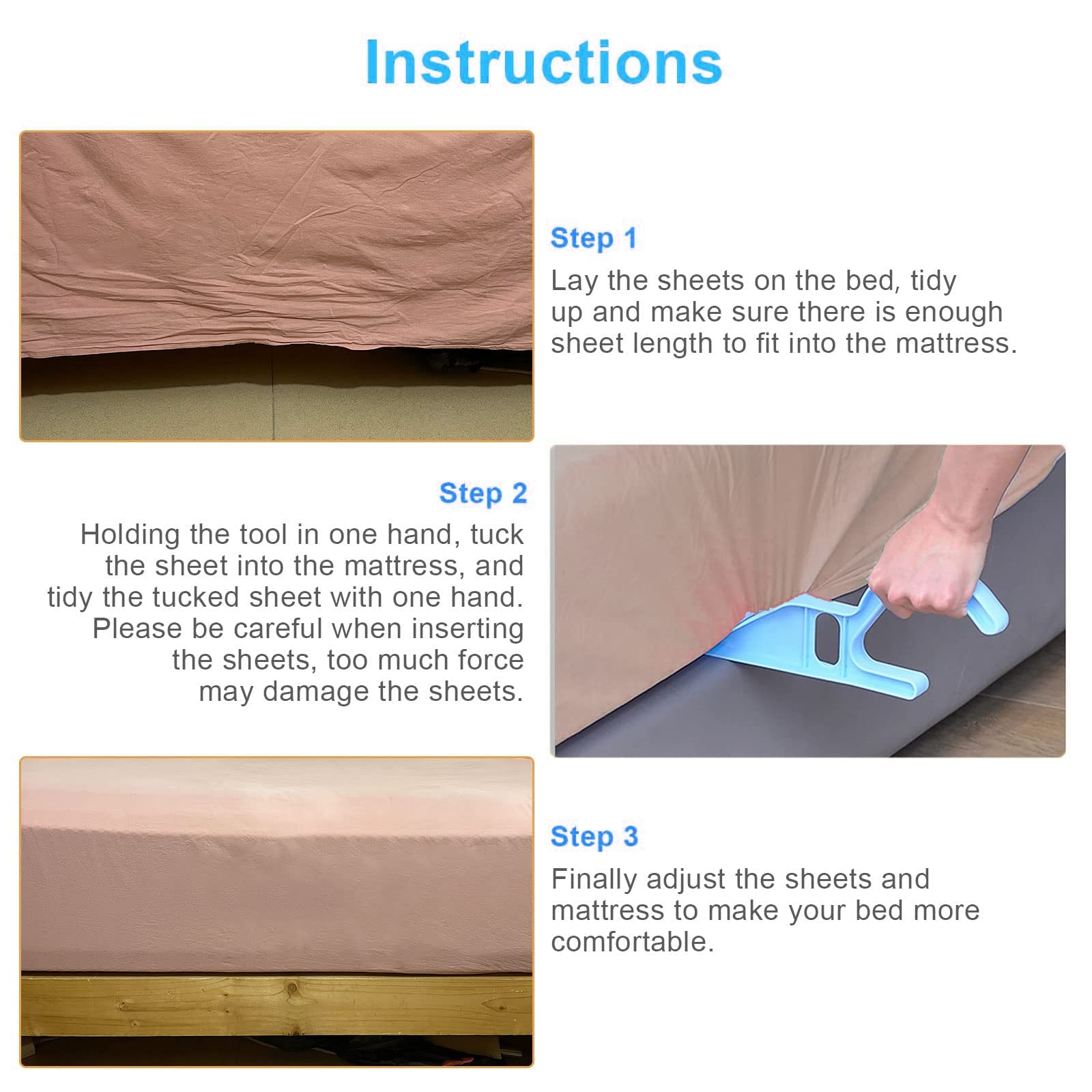 Mattress Lifter Tool for Changing Sheets, Bed Sheet Tuck in Tool ...