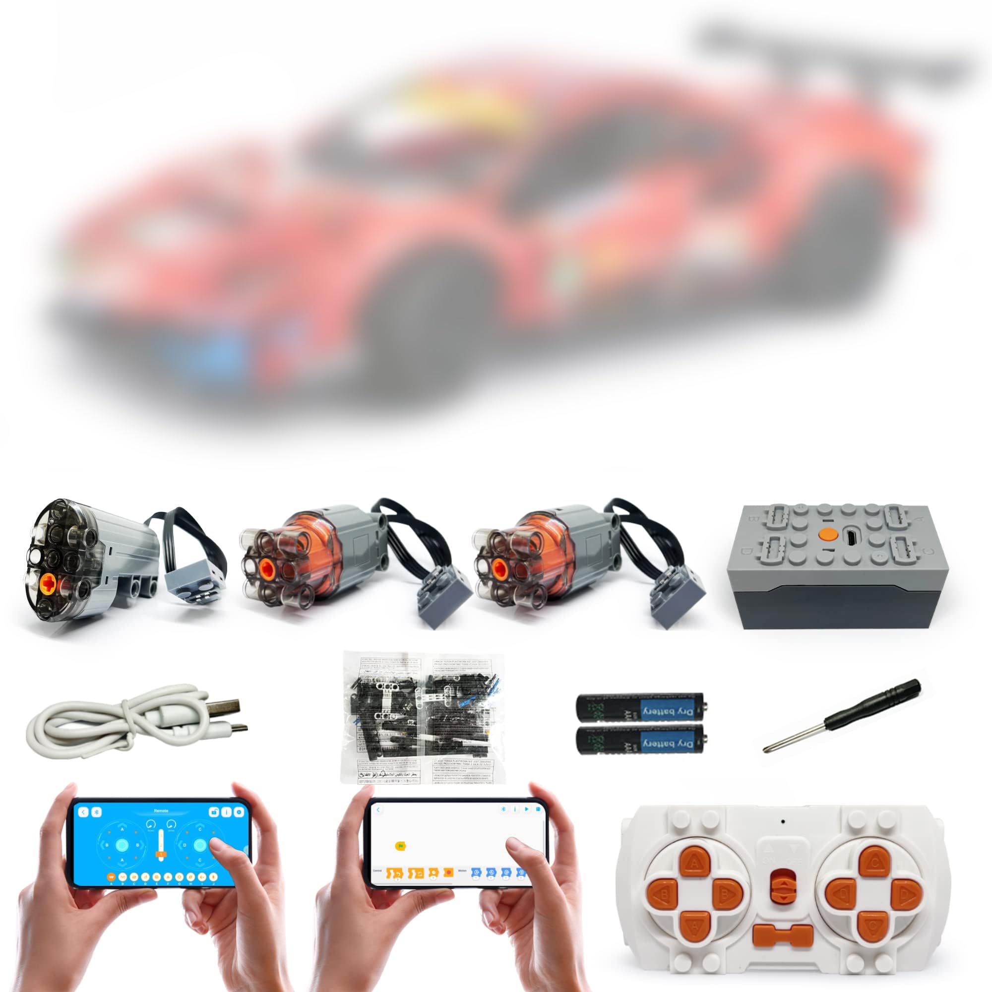 Amazon.com: WANCHENG Power Motor Set for Lego 42125 Technic Ferrari 488 ...