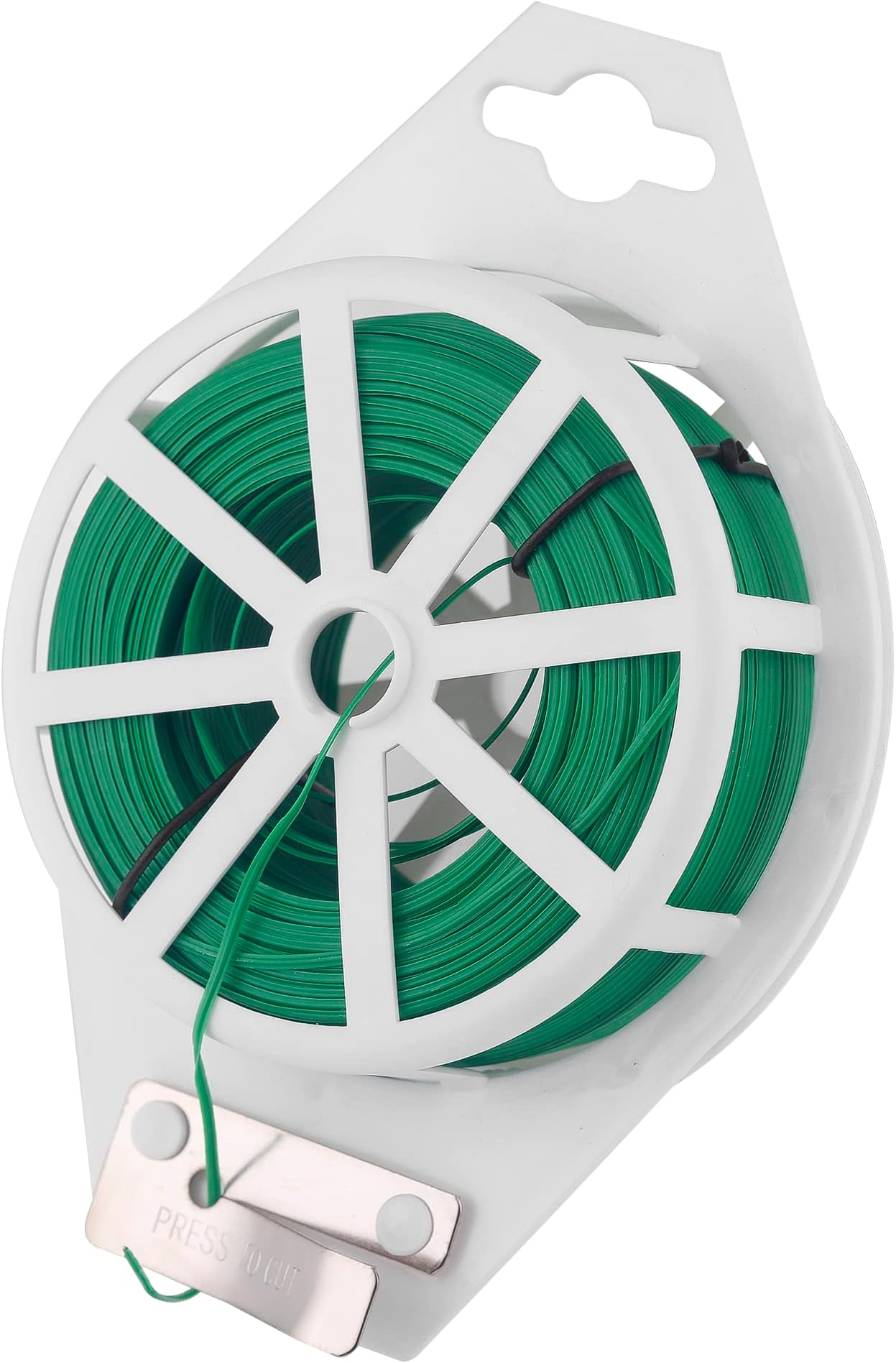 Amazon.com : Plant Twist Tie 246 Ft w/Cutter, Sturdy Green Coated Wire ...