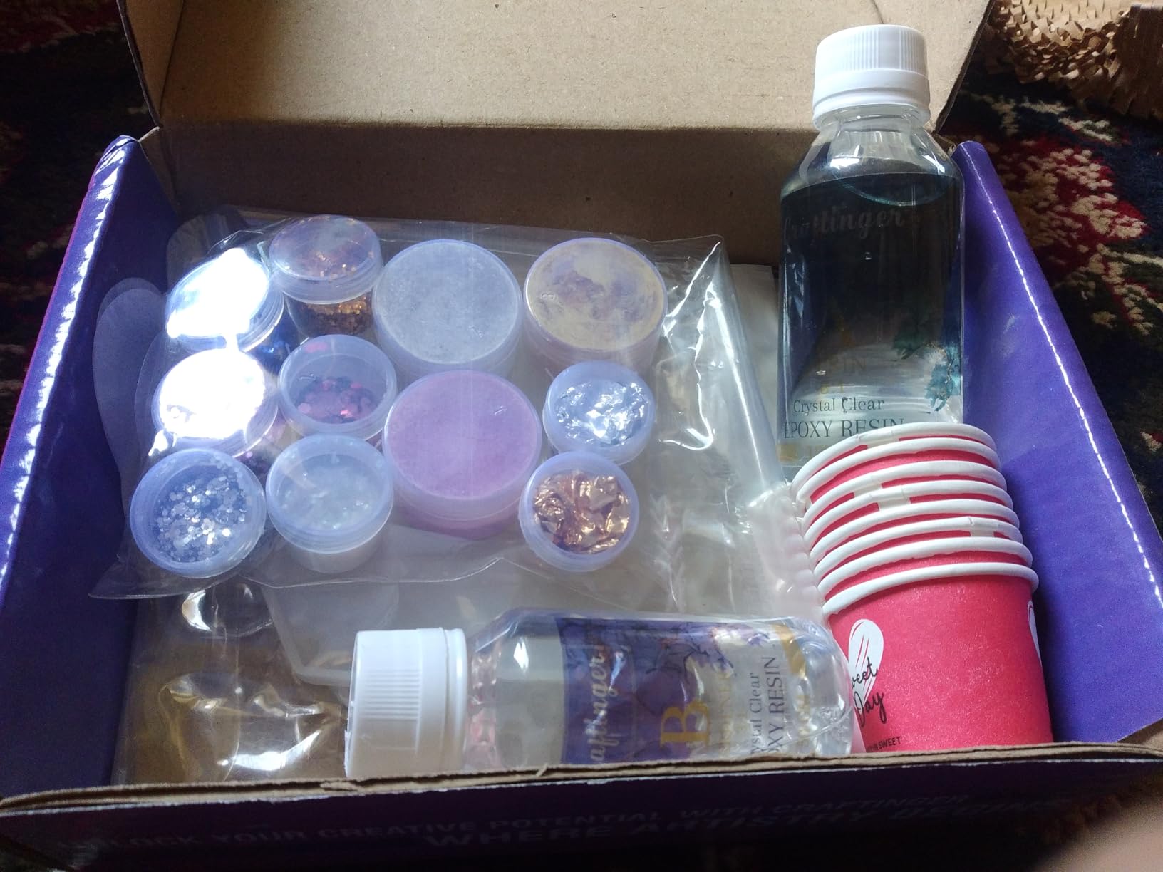 Craftinger Diy Resin Coaster Kit With 200Gm Epoxy Resin Moulds And More ...