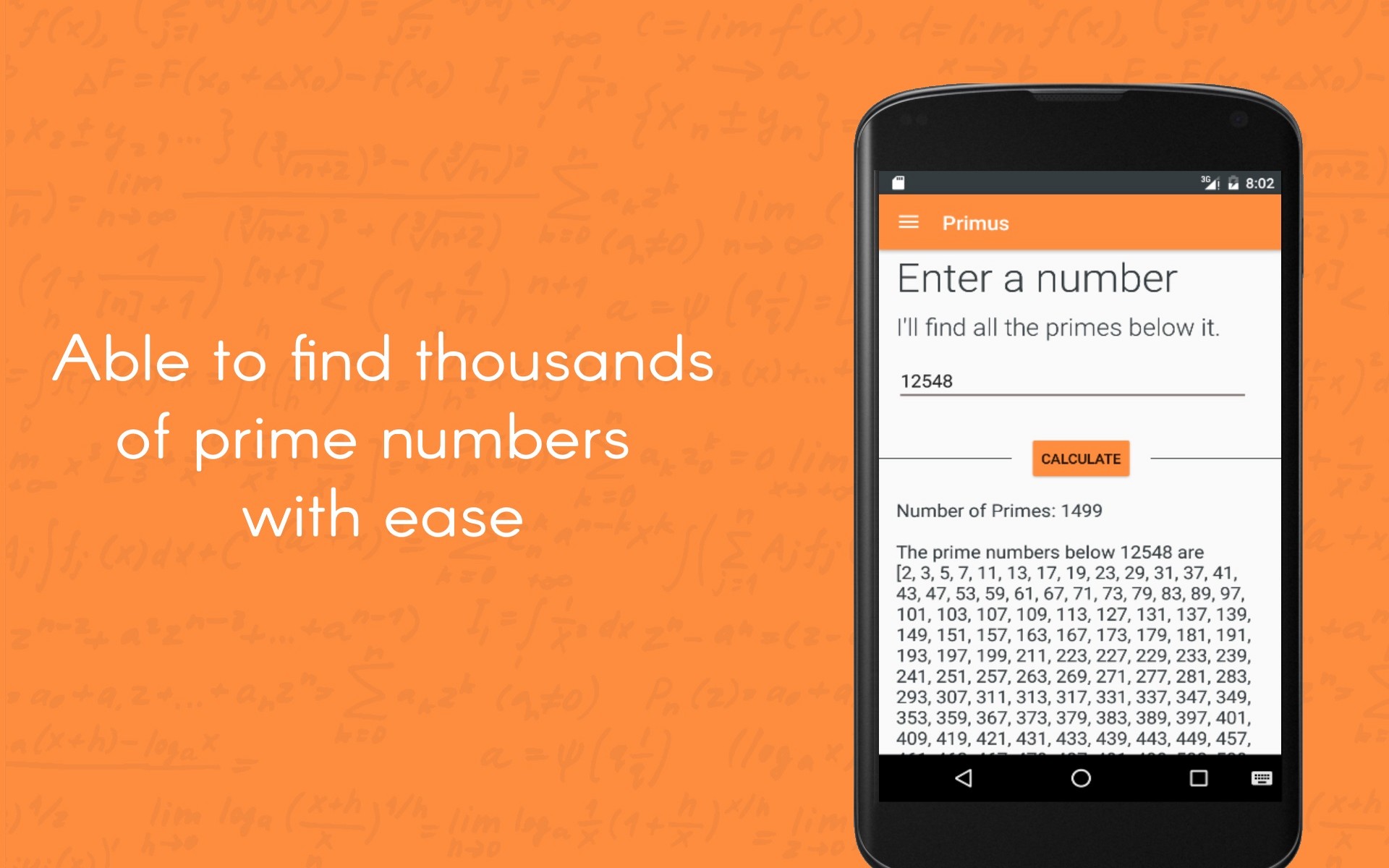 Primus - the Ultimate Prime Number Generator:Amazon.com:Appstore for ...