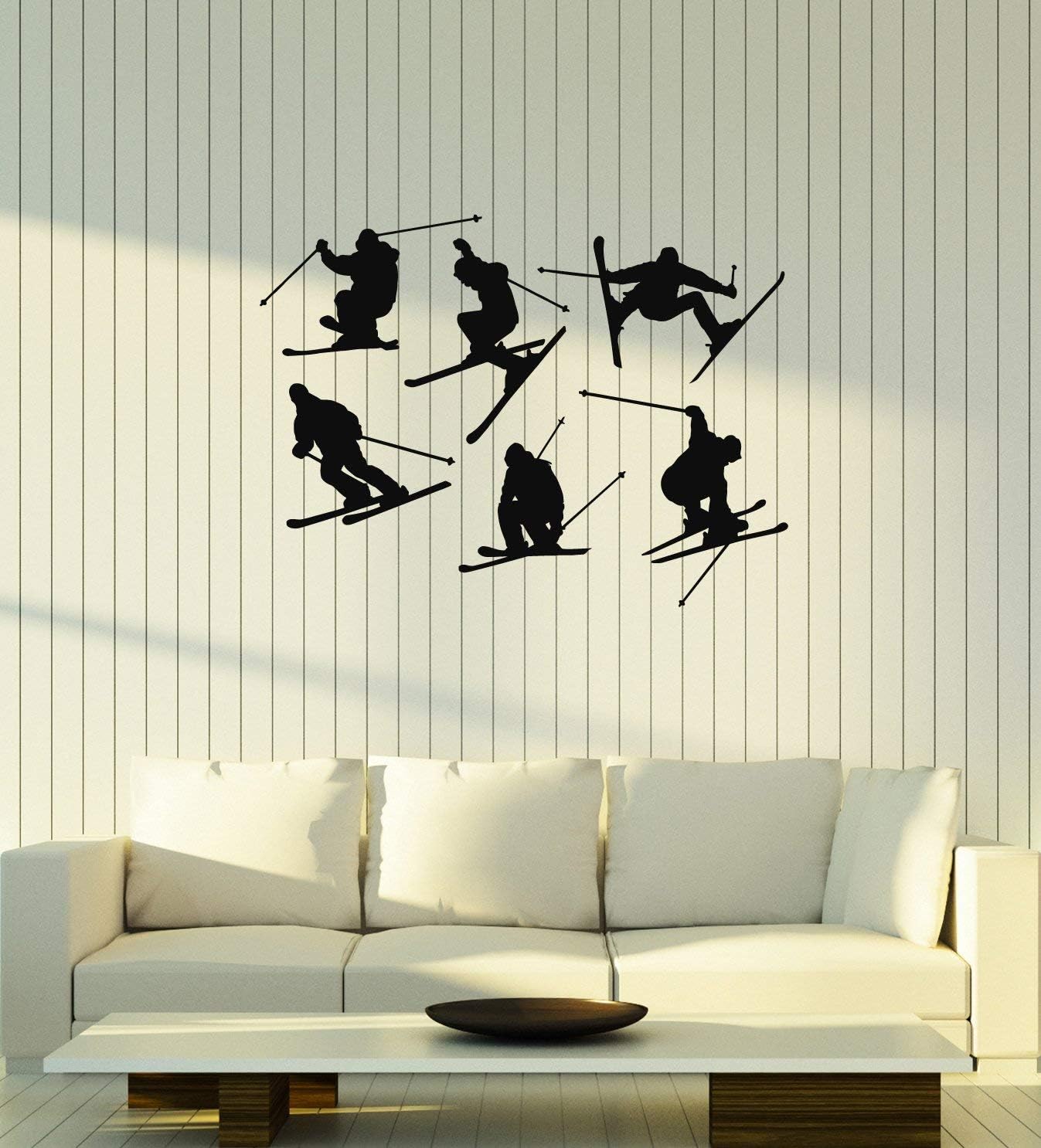 Amazon.com: Vinyl Wall Decal Skiing Extreme Winter Sport Freestyle ...